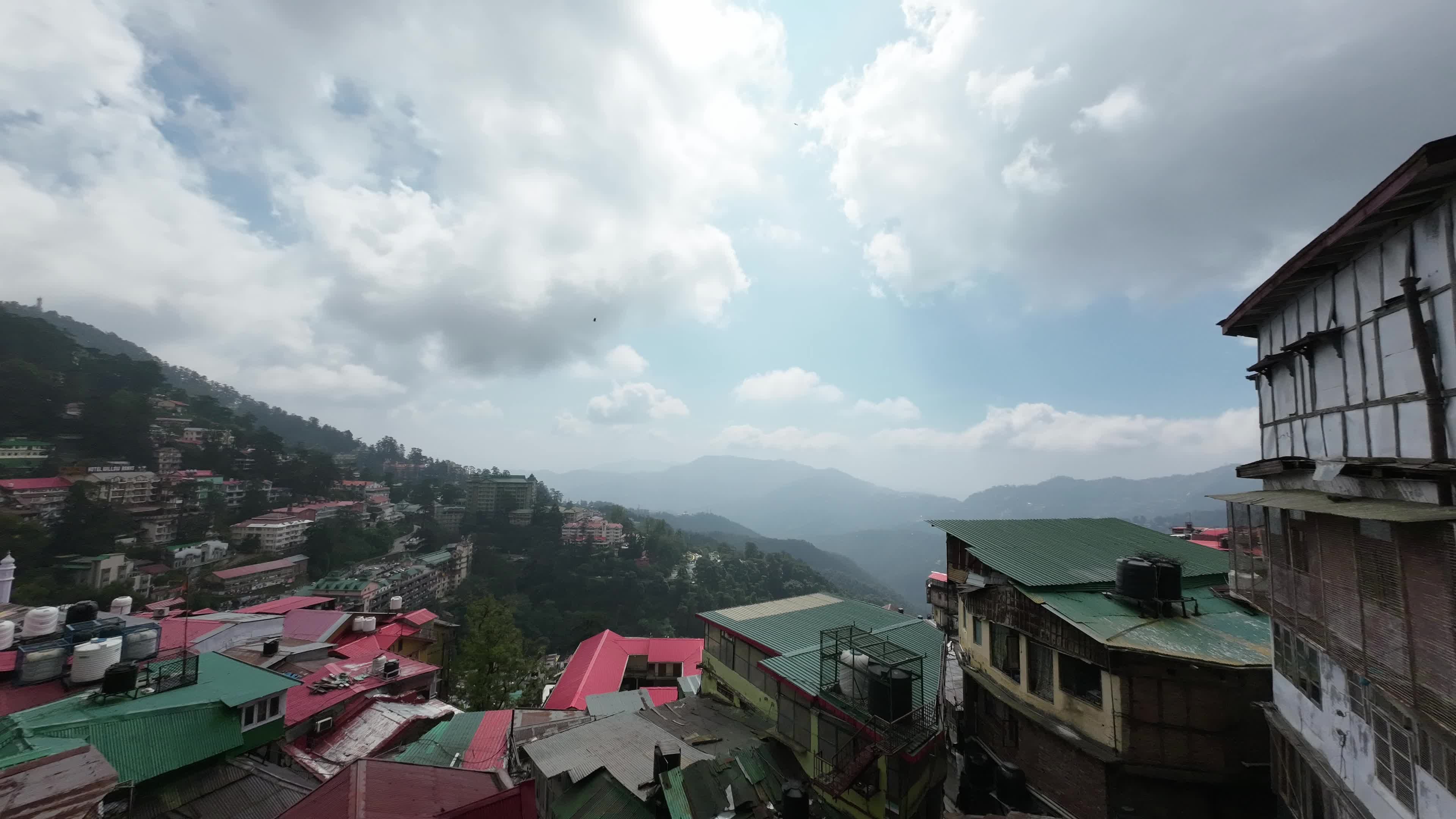 Scenic View of Shimla's Mountainous Landscape Free Stock Video Footage ...