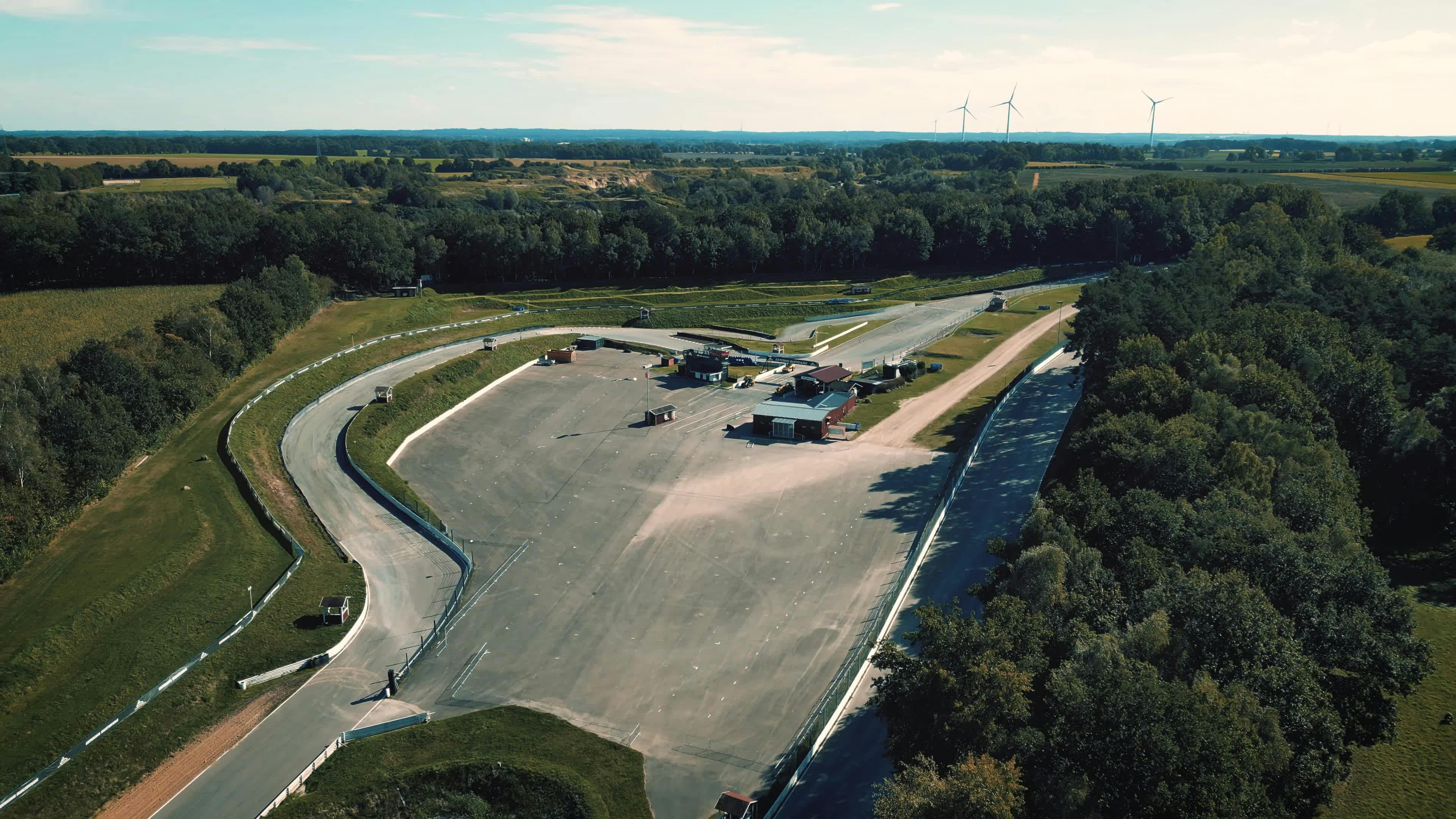 Aerial View of Scenic Outdoor Race Track Free Stock Video Footage ...
