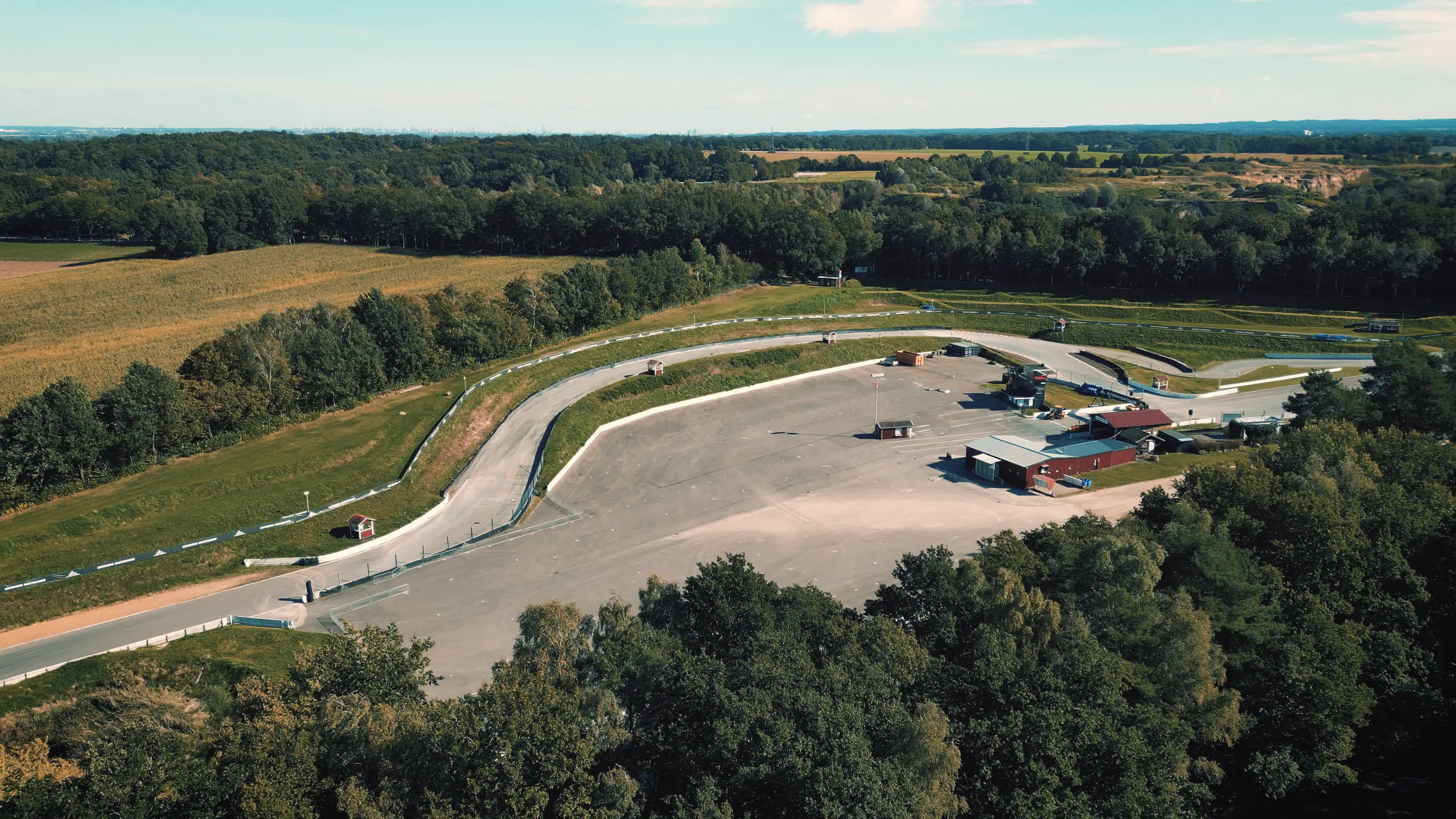 Aerial View of Outdoor Race Track in Nature Free Stock Video Footage ...