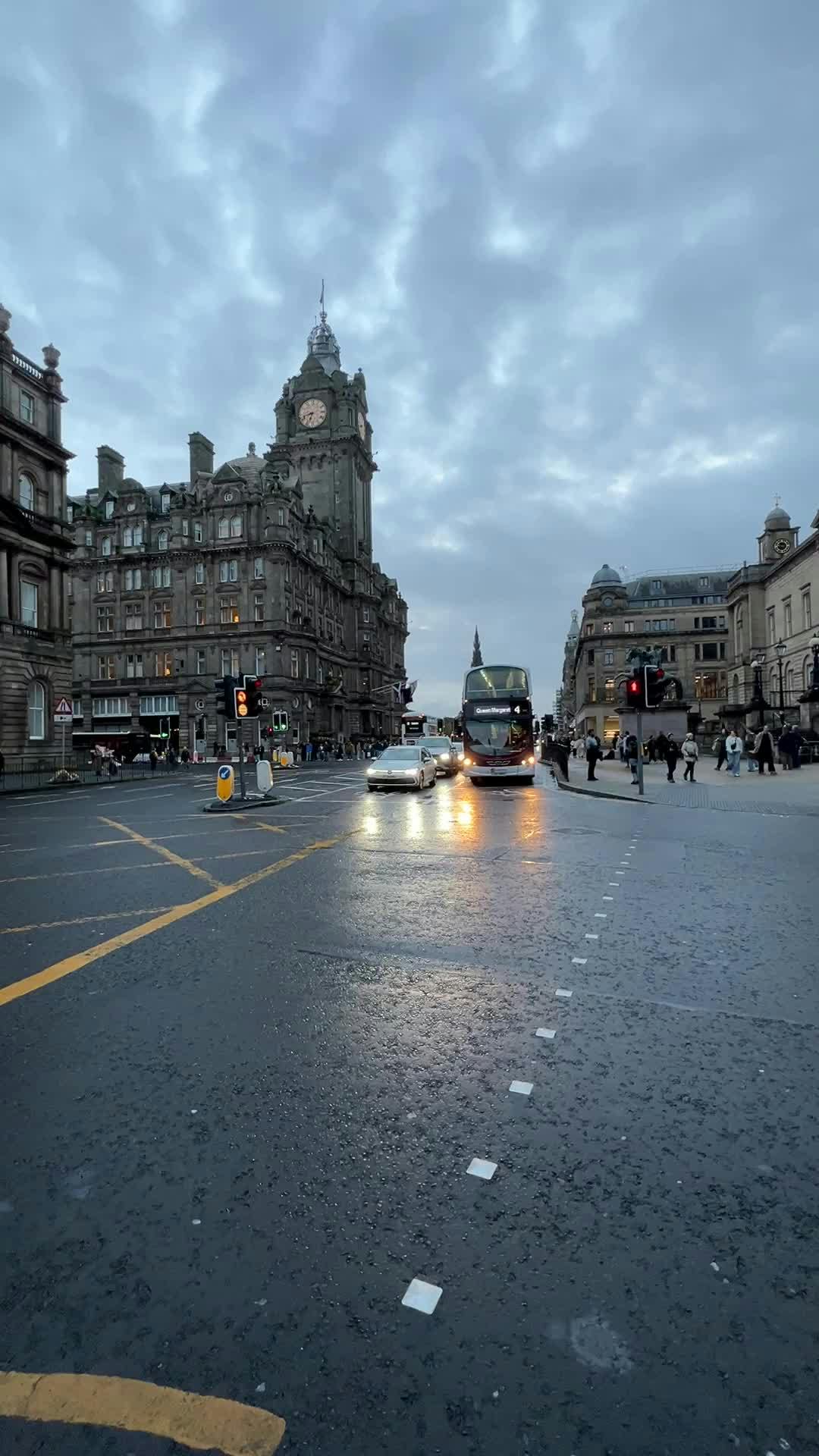 Aerial View of the Scott Monument in Edinburgh, Scotland Free Stock ...
