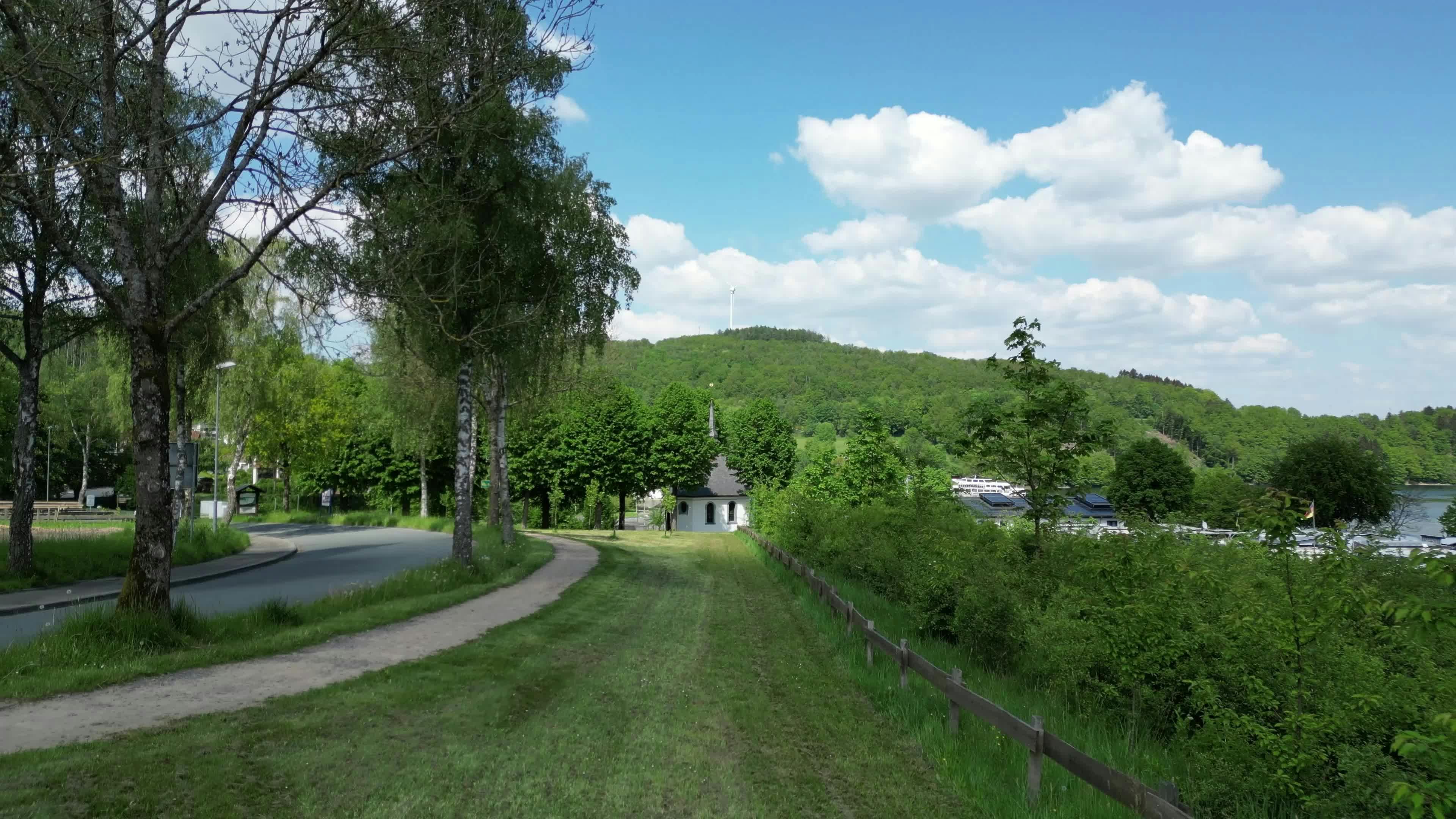 Scenic Summer Roadside Landscape View Free Stock Video Footage, Royalty ...