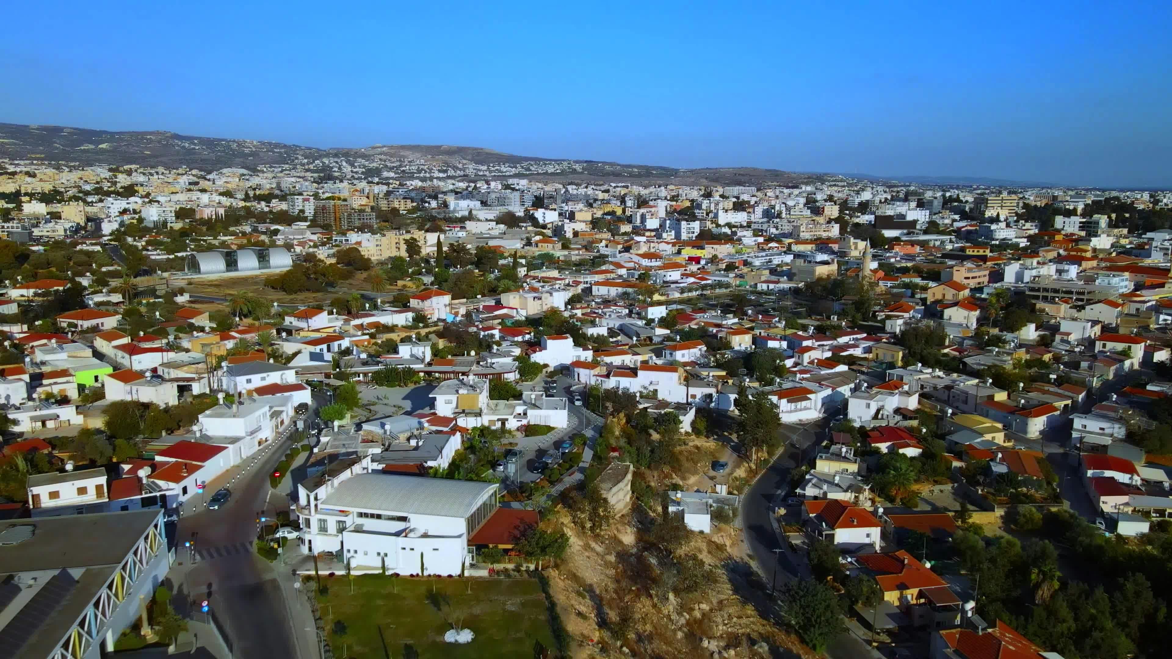 Aerial View of Paphos Cityscape in Cyprus Free Stock Video Footage ...