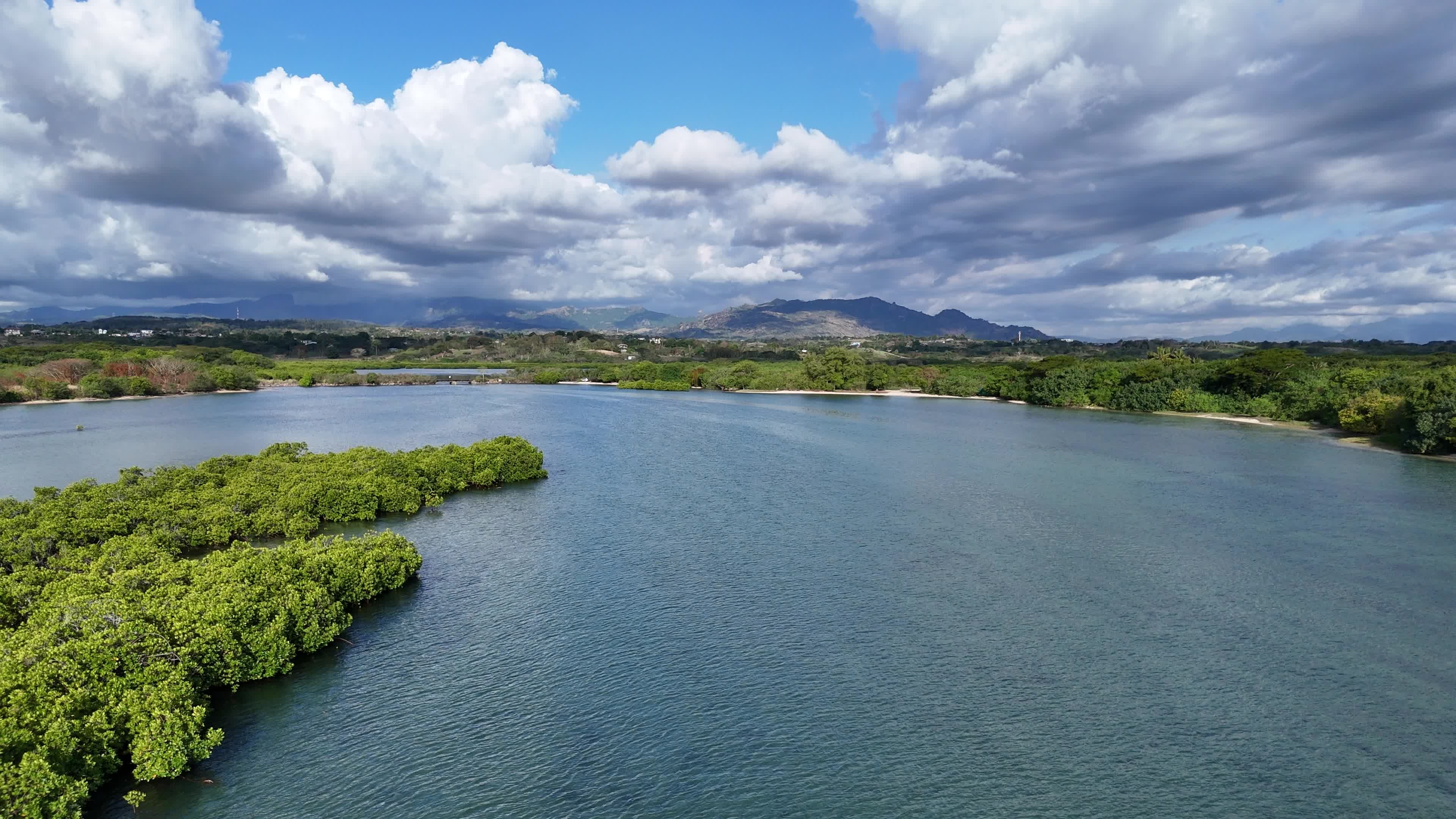 Aerial View of Serene Lake and Landscape Free Stock Video Footage ...
