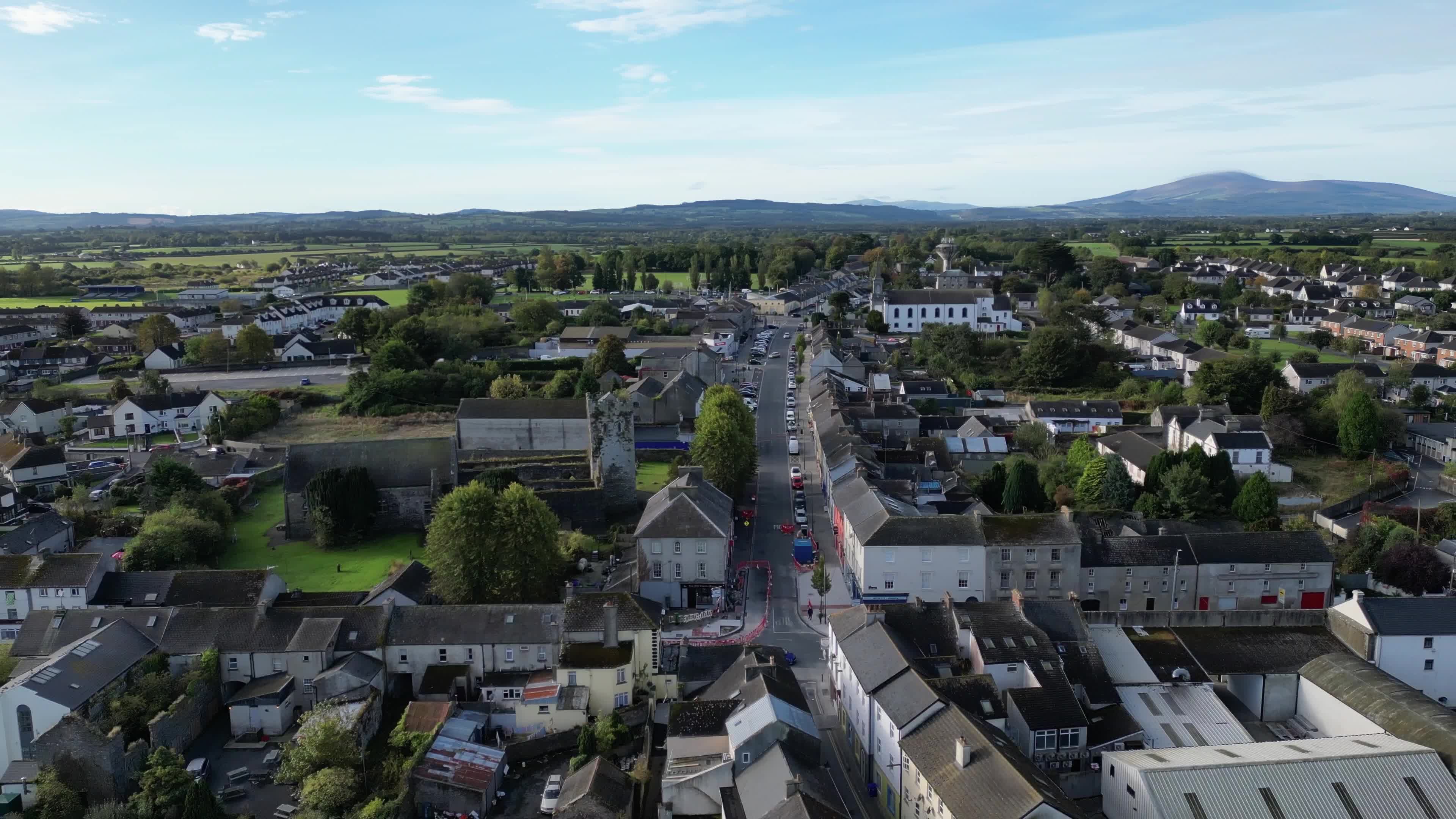 Scenic Aerial View of Irish Town Free Stock Video Footage, Royalty-Free ...