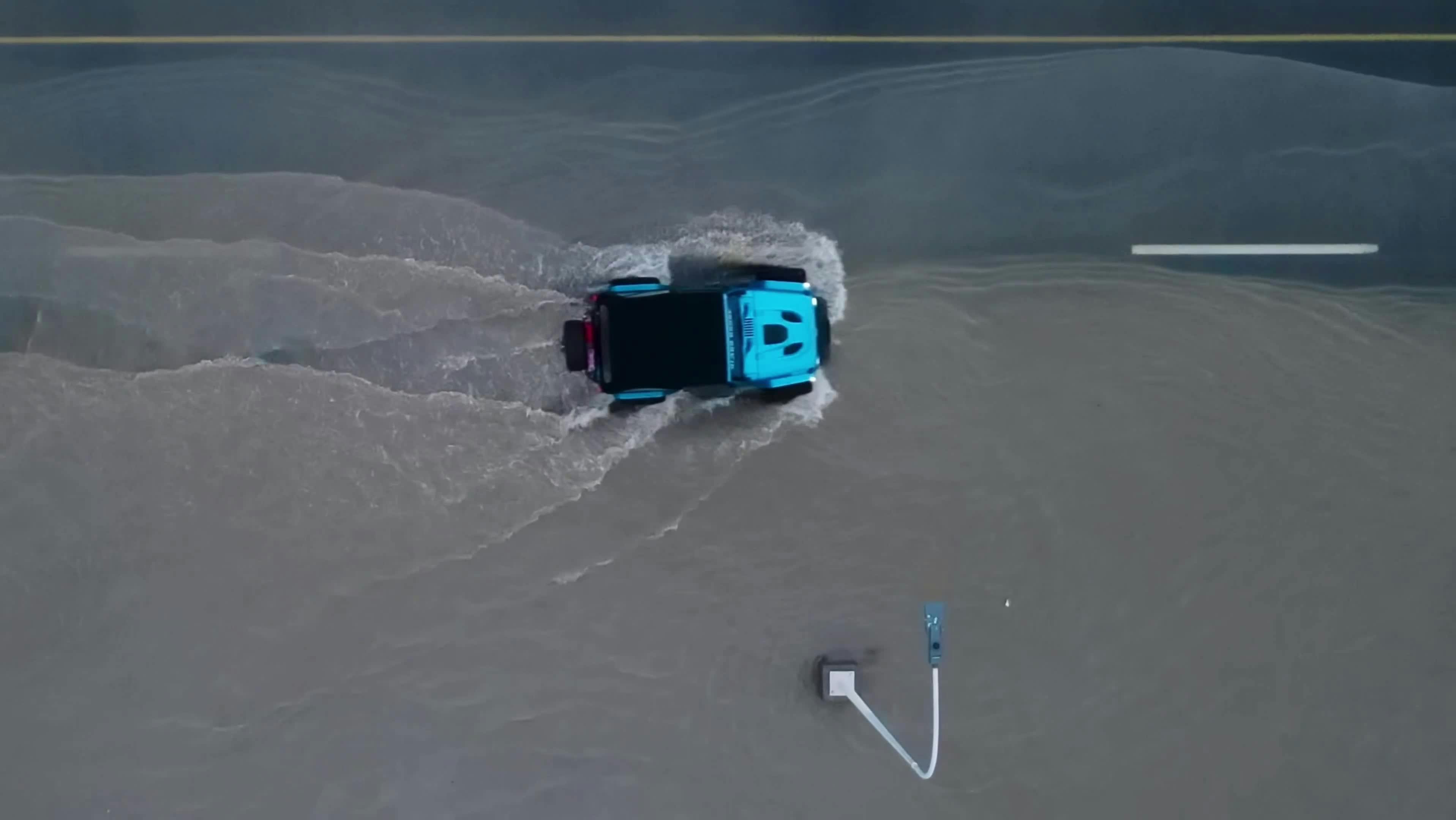 Drone Footage Of An Overflowing River Causing Flood Free Stock Video ...