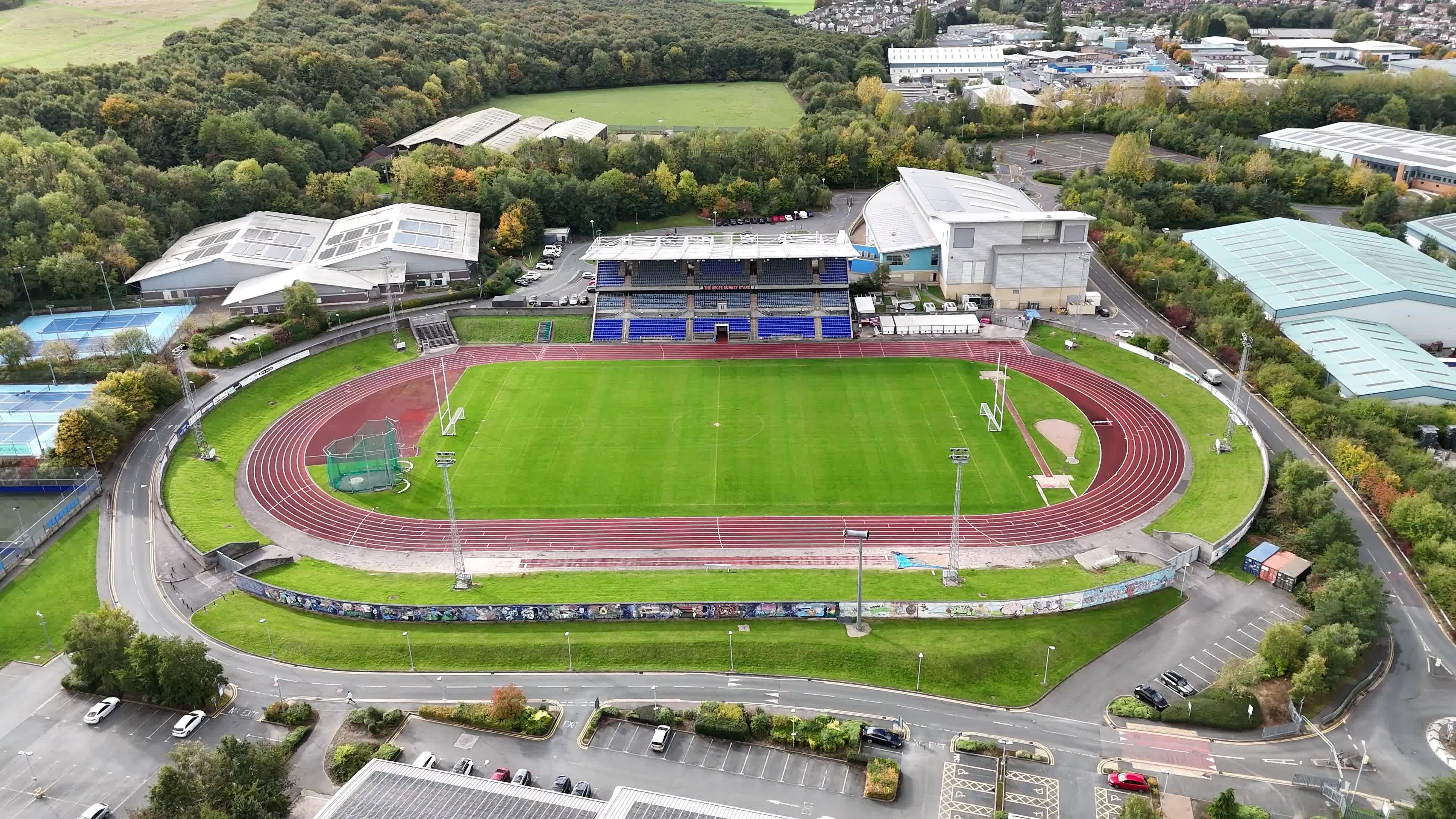 Aerial View of South Leeds Stadium Free Stock Video Footage, Royalty ...