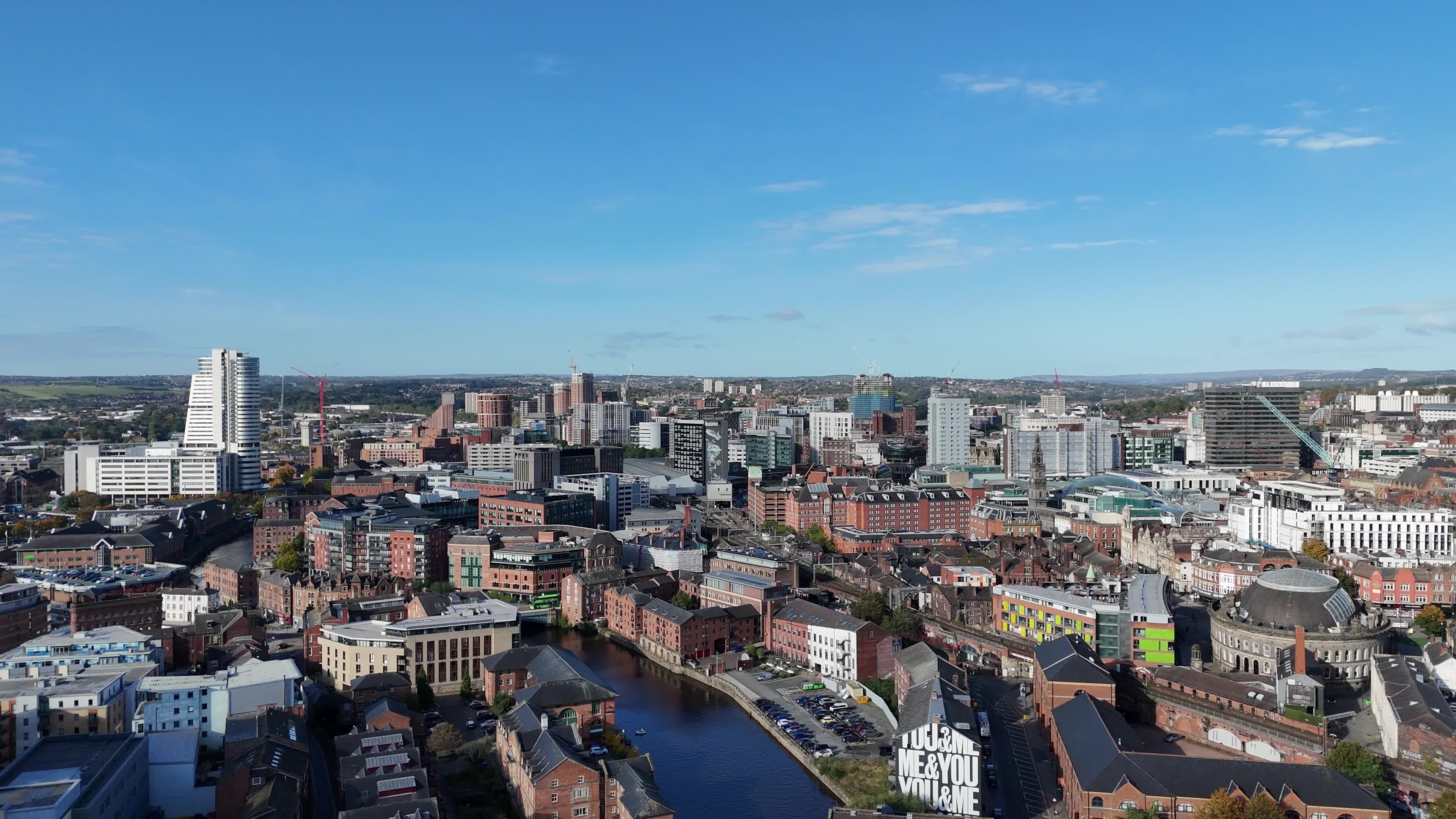Aerial View of Halifax City Skyline on a Clear Day Free Stock Video ...