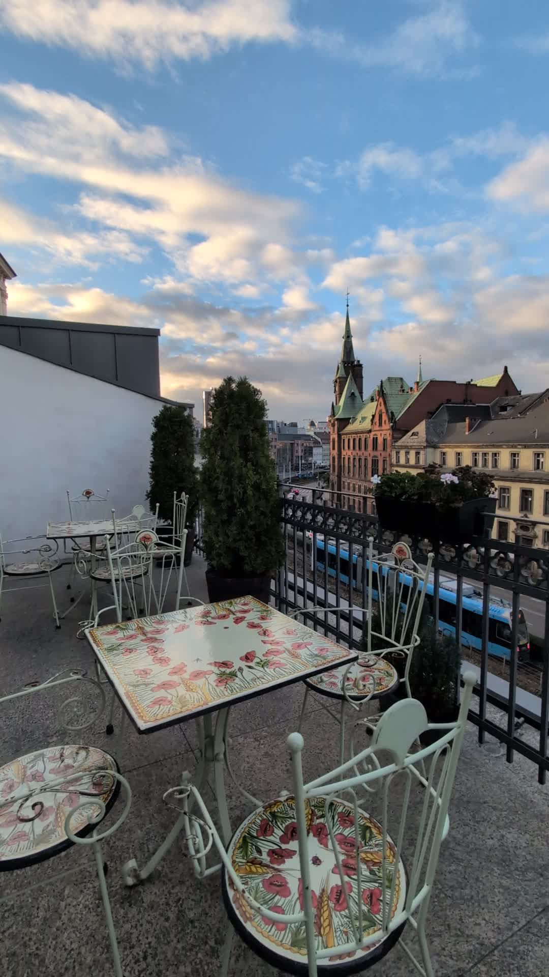 Scenic Rooftop View of European Cityscape Free Stock Video Footage ...