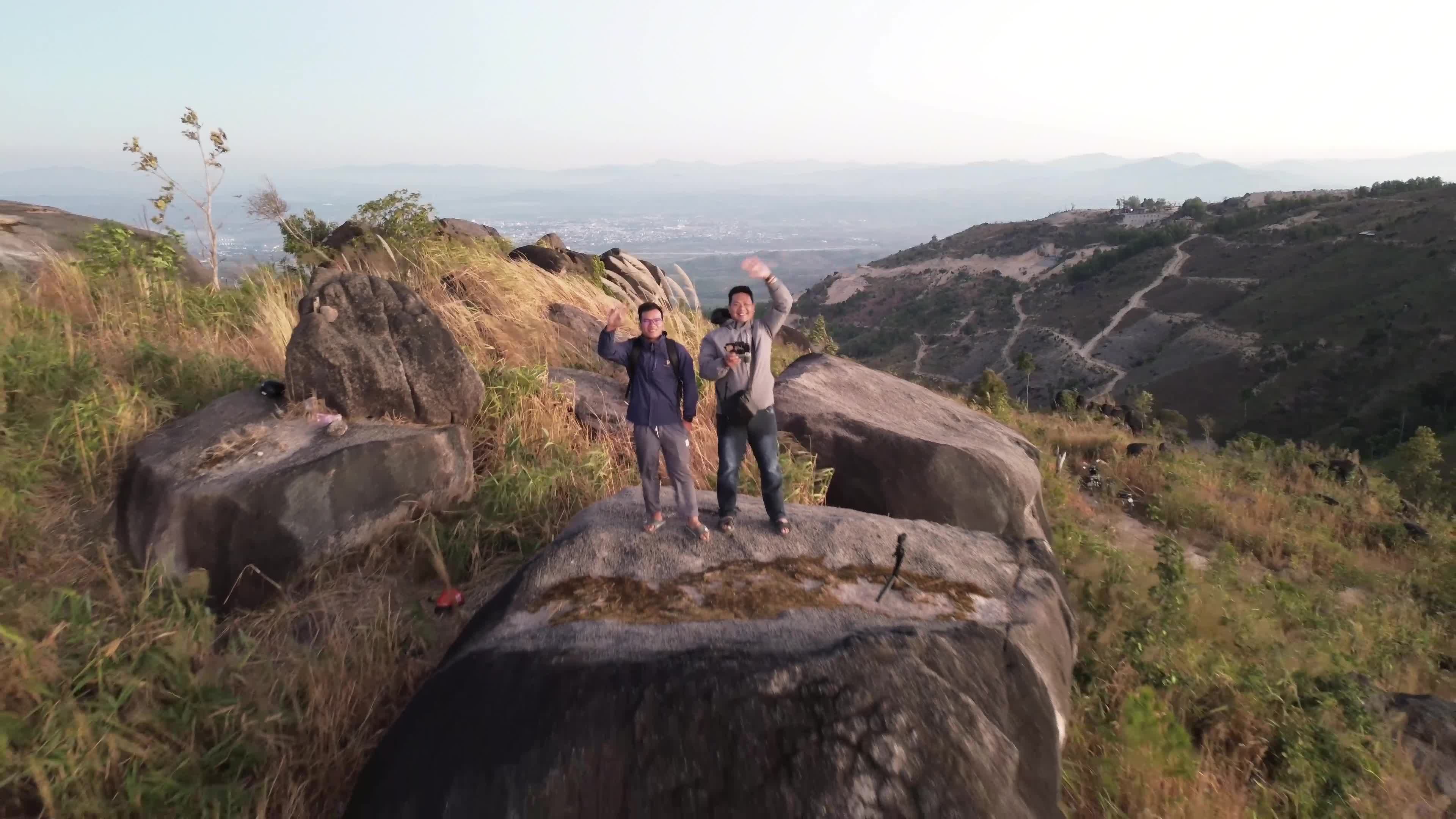 Scenic Drone View of Kon Tum Mountains Free Stock Video Footage ...