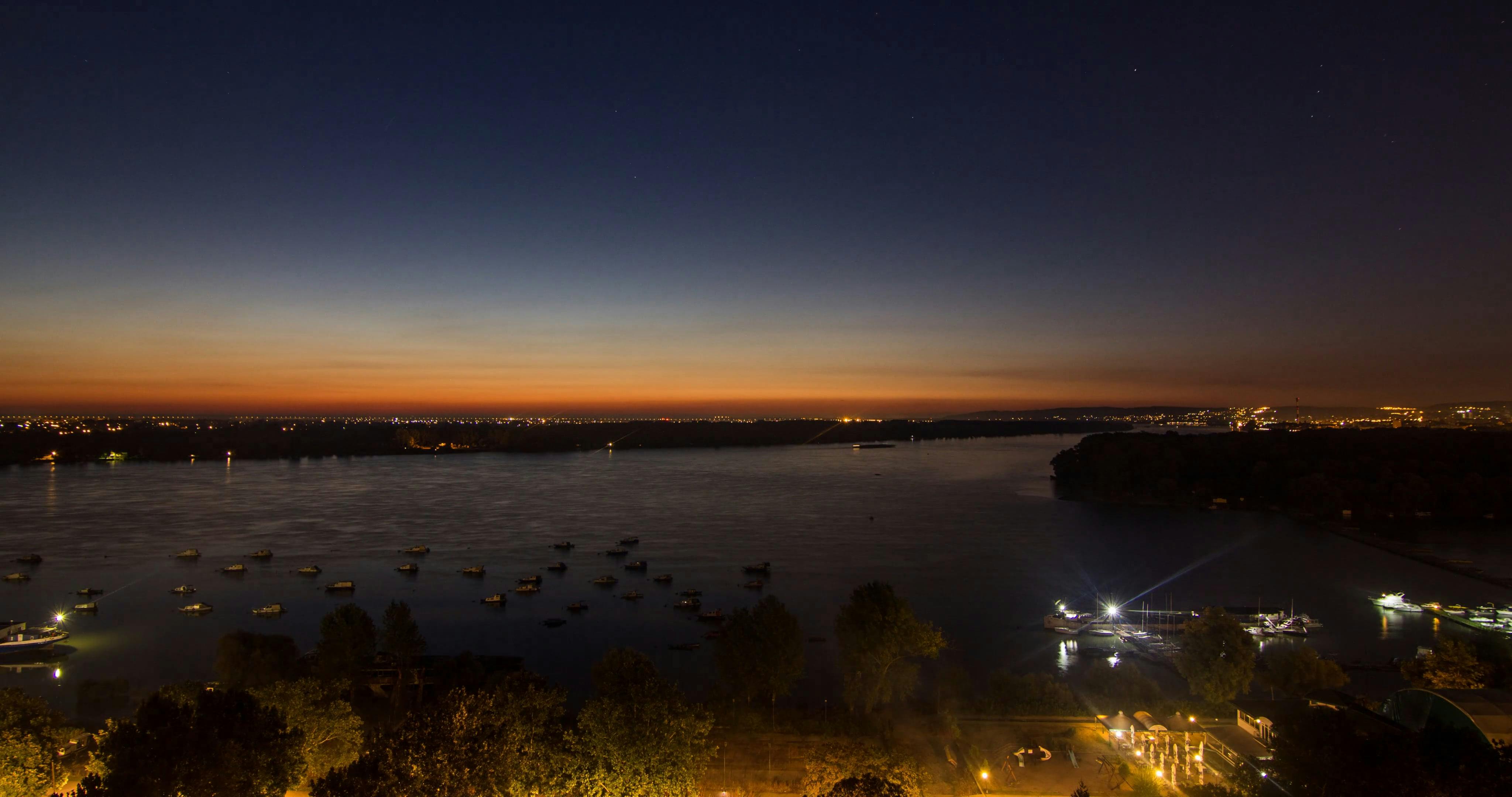 From Sunset To Sunrise In Time-Lapse Mode Free Stock Video Footage ...