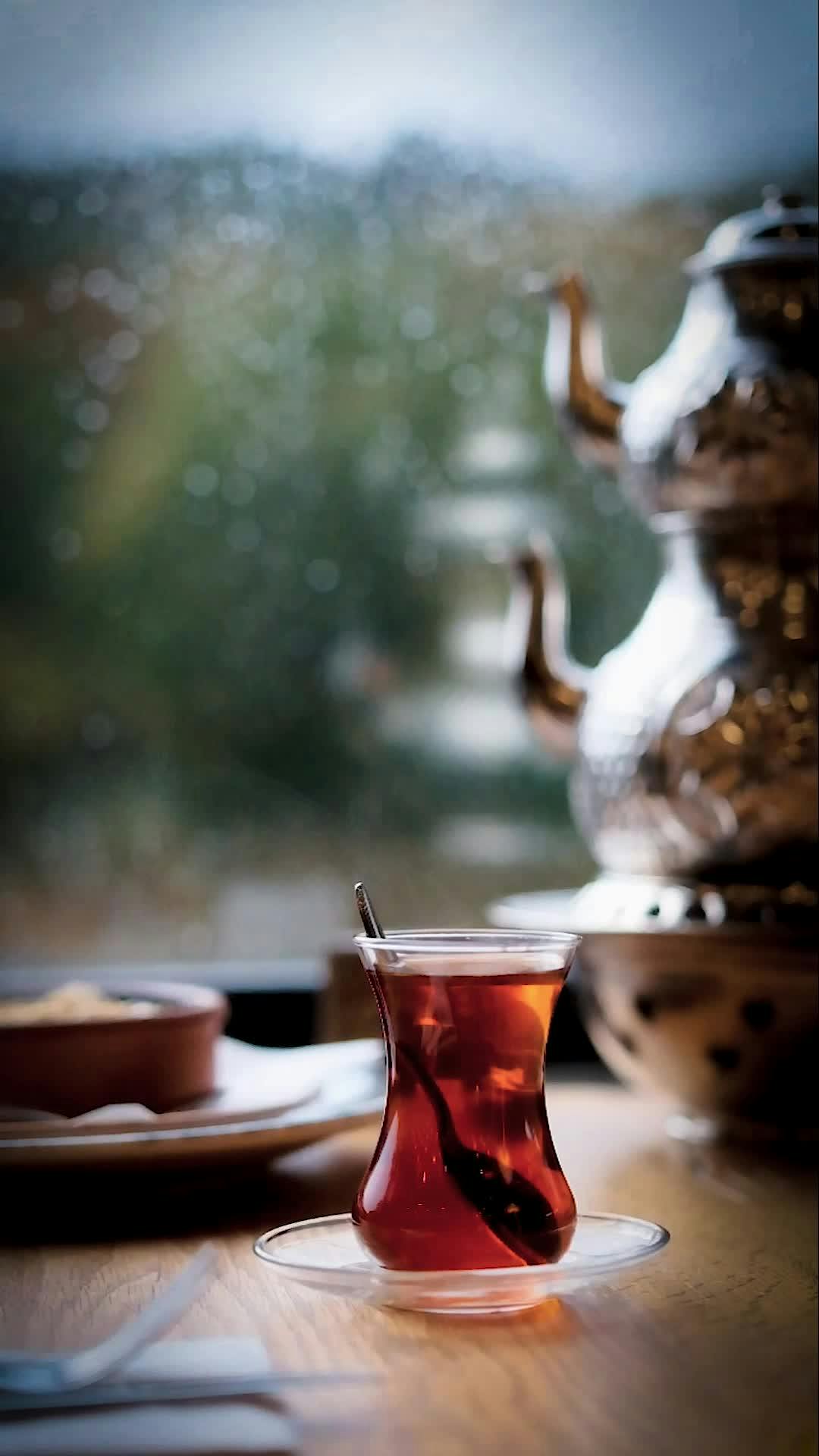 Hot Tea and Reading Glasses while Raining Free Stock Video Footage ...