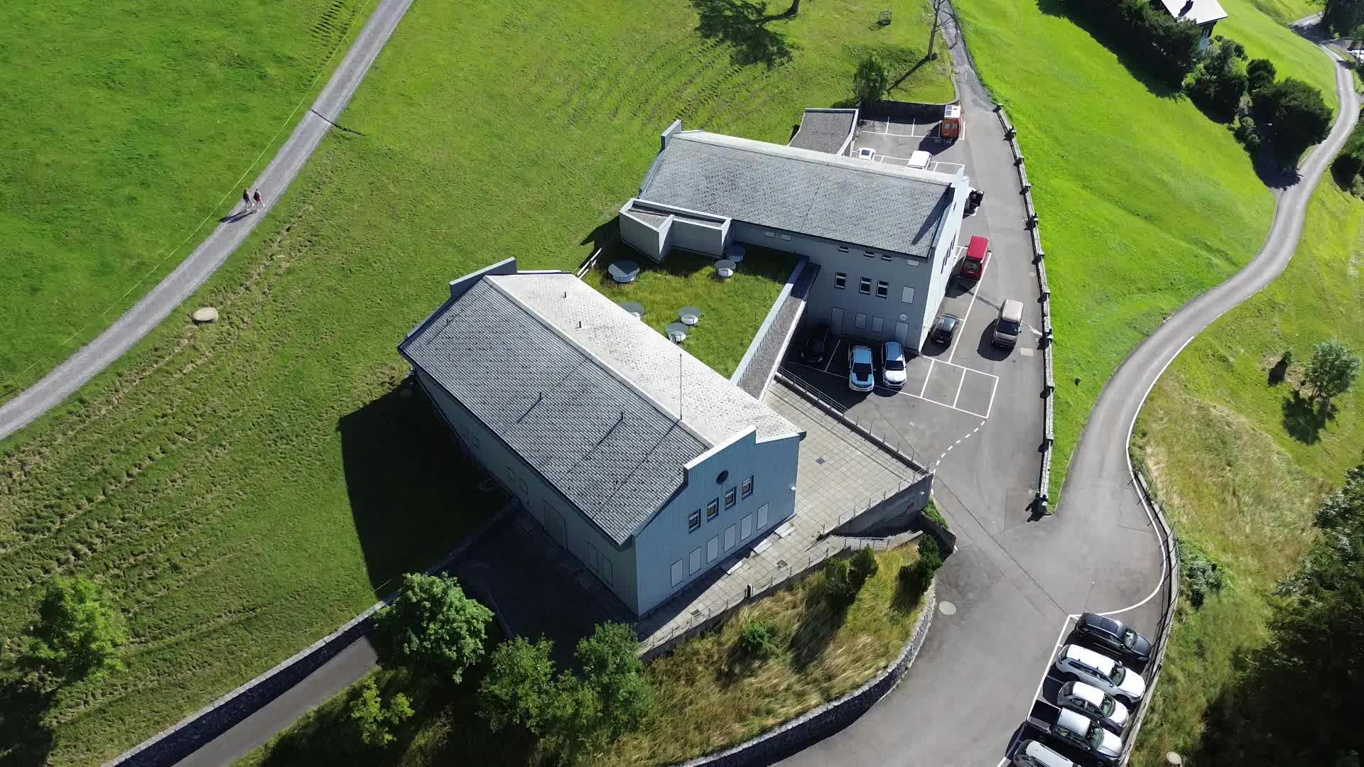 Scenic Aerial View of Swiss Countryside Free Stock Video Footage ...