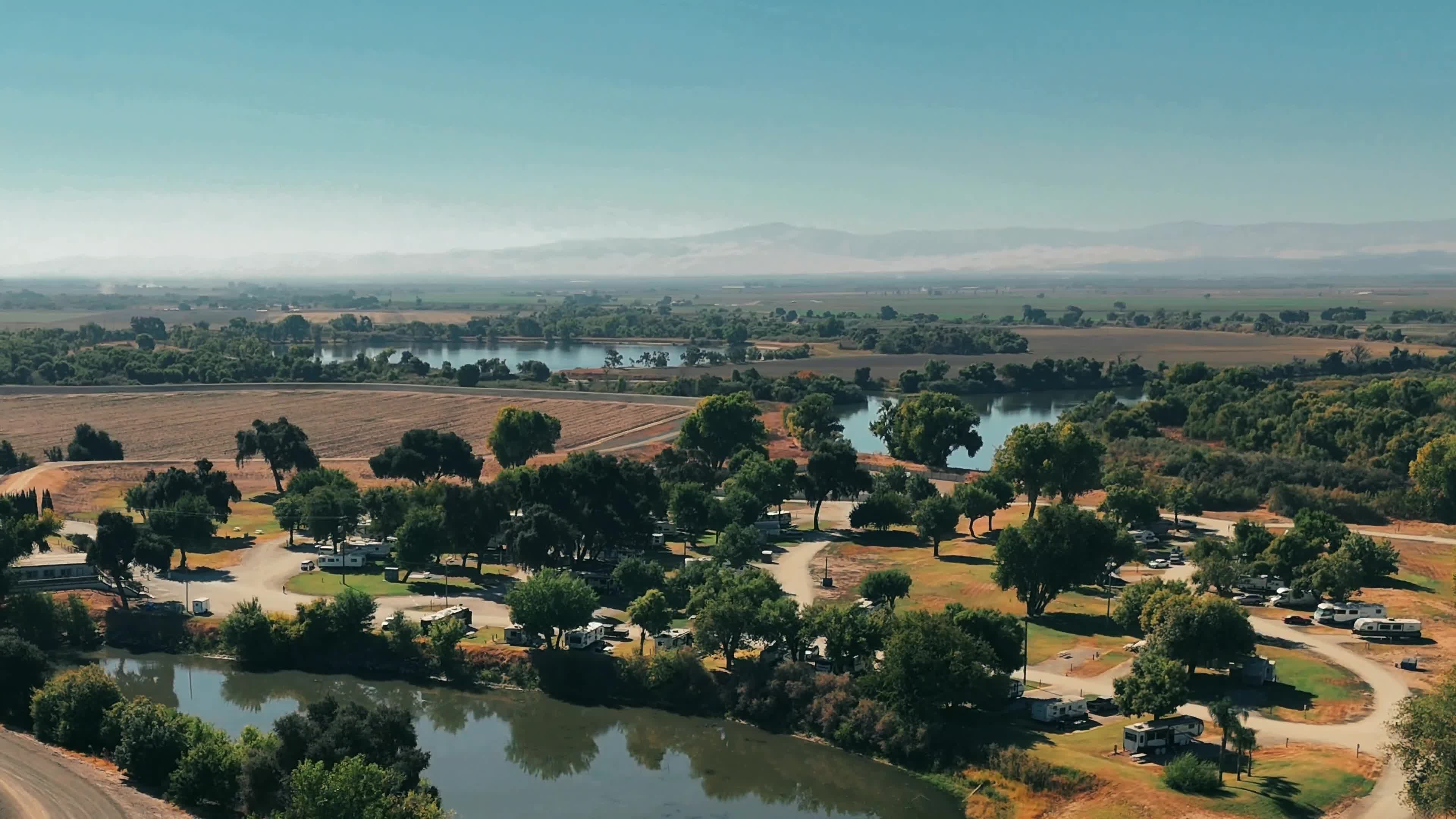 Aerial View of Scenic California RV Park Free Stock Video Footage ...
