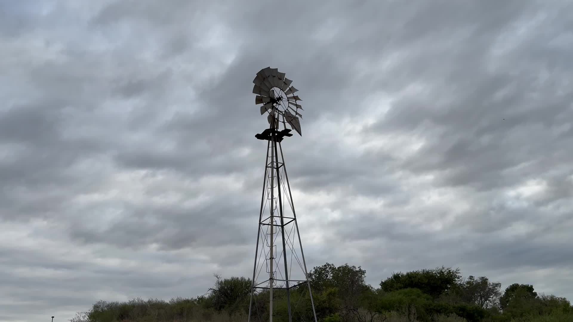 Rustic Windmill Under Cloudy Skies Free Stock Video Footage, Royalty ...