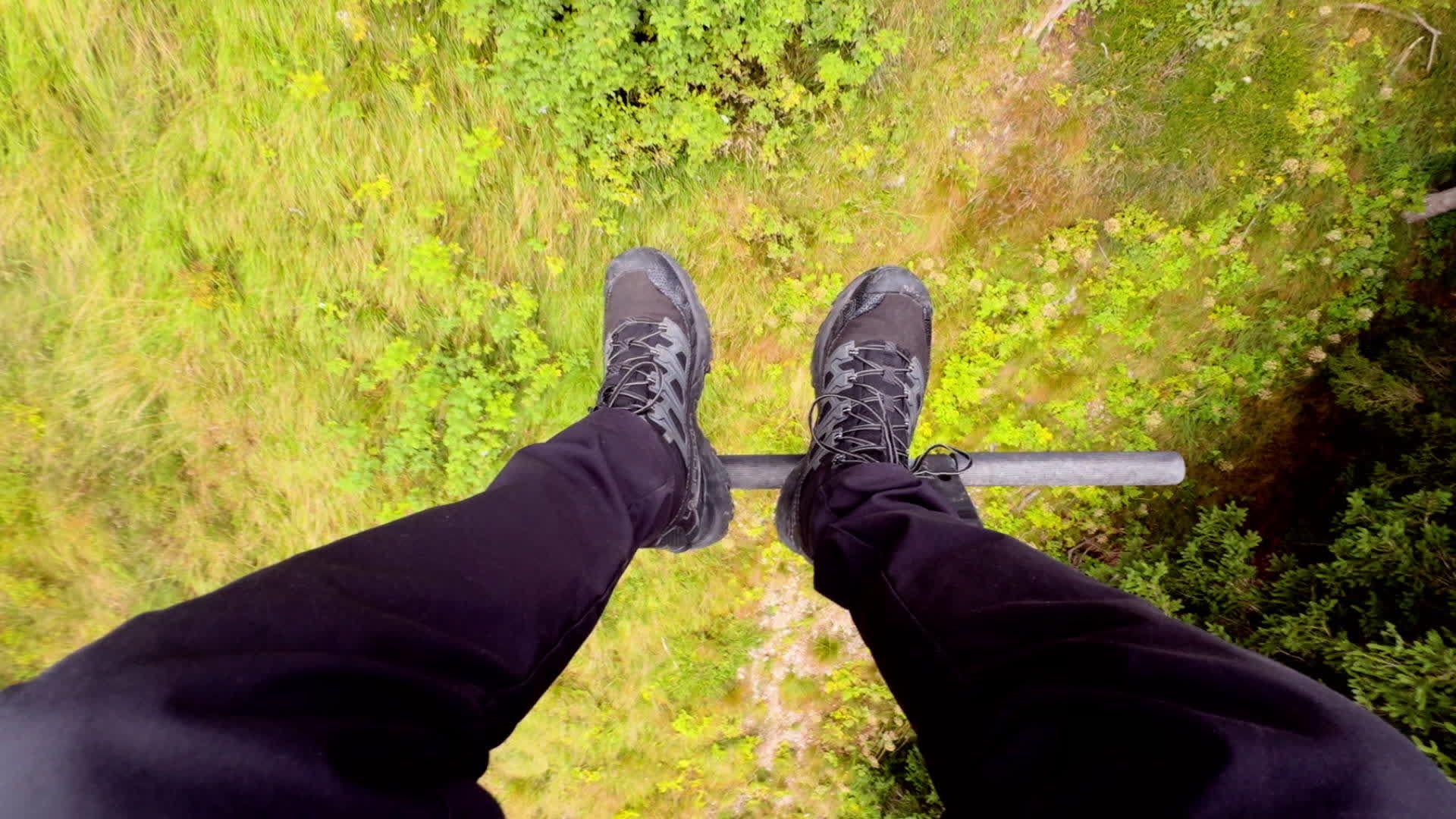 Exciting High-Altitude Adventure Over Lush Forest Free Stock Video ...