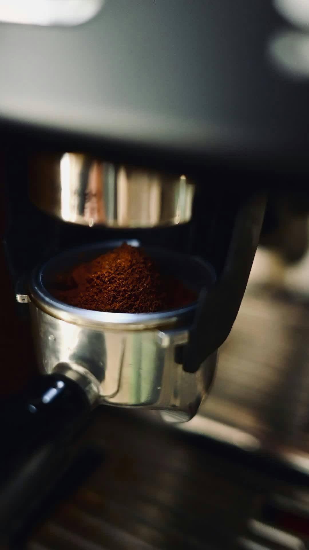 Slow Motion Coffee Grinding Action in Cafe Free Stock Video Footage ...