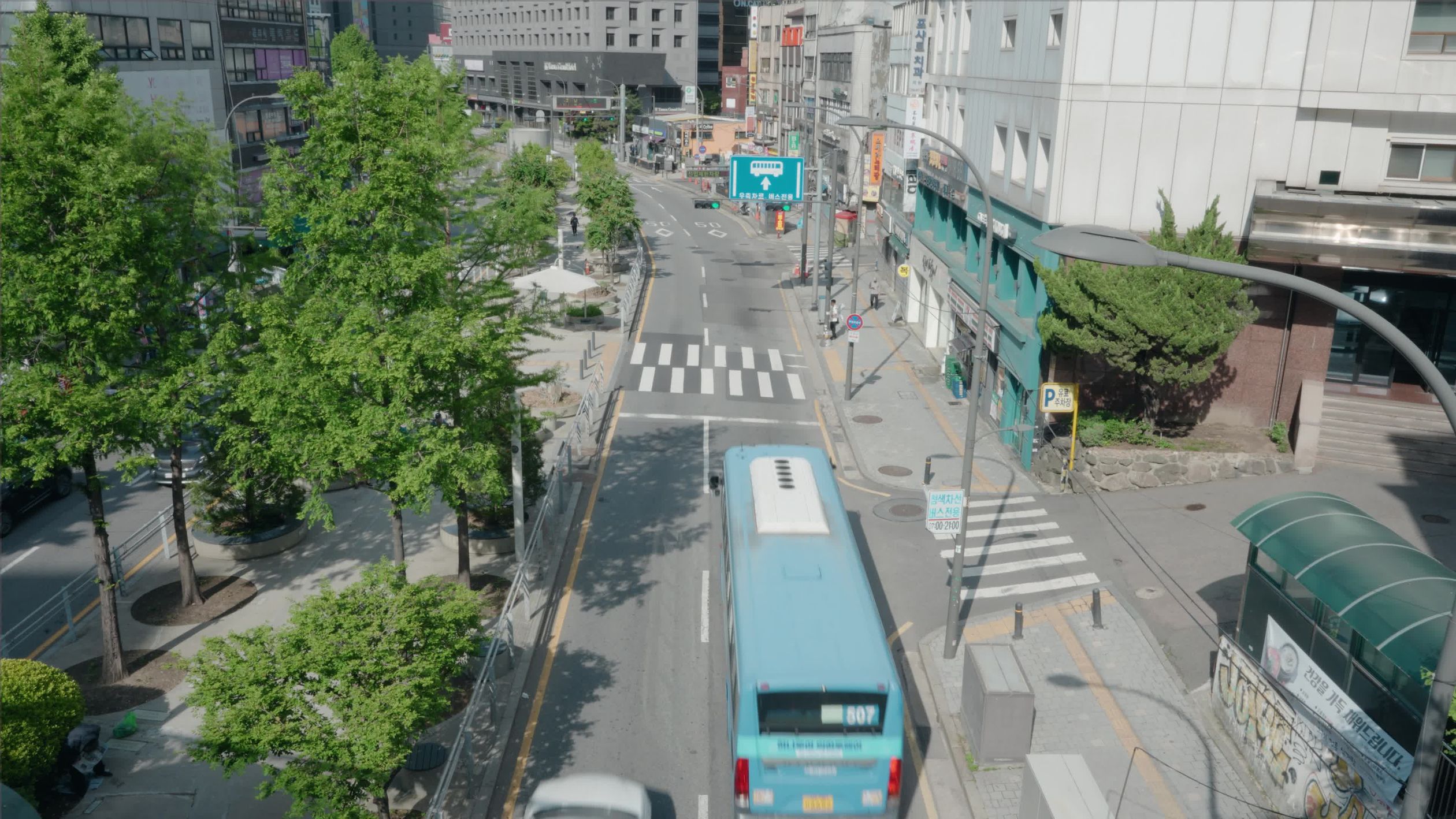 Traffic Flow in Urban City Street Scene Free Stock Video Footage ...