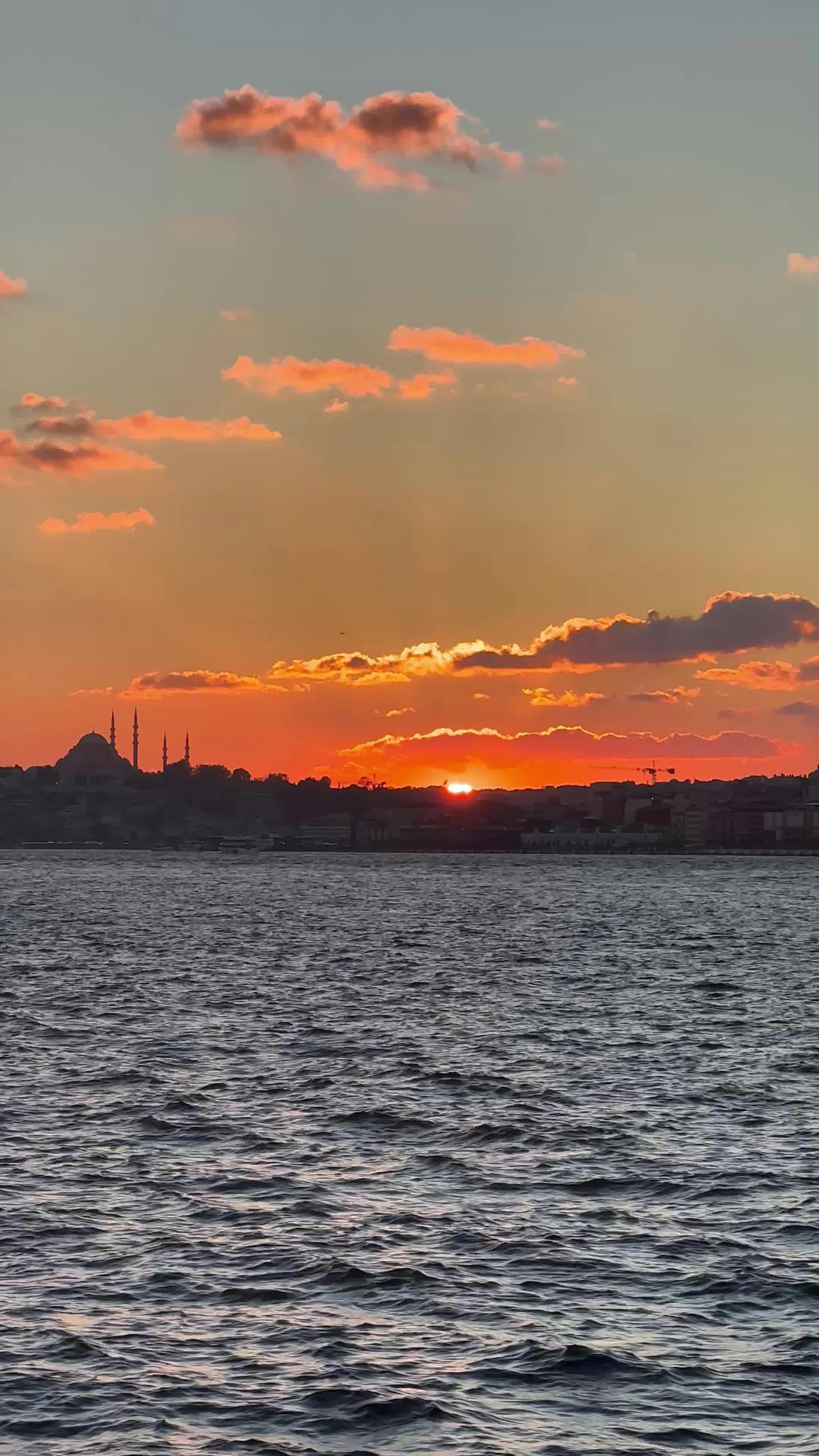 Scenic Sunset Over Istanbul Bridge Free Stock Video Footage, Royalty ...