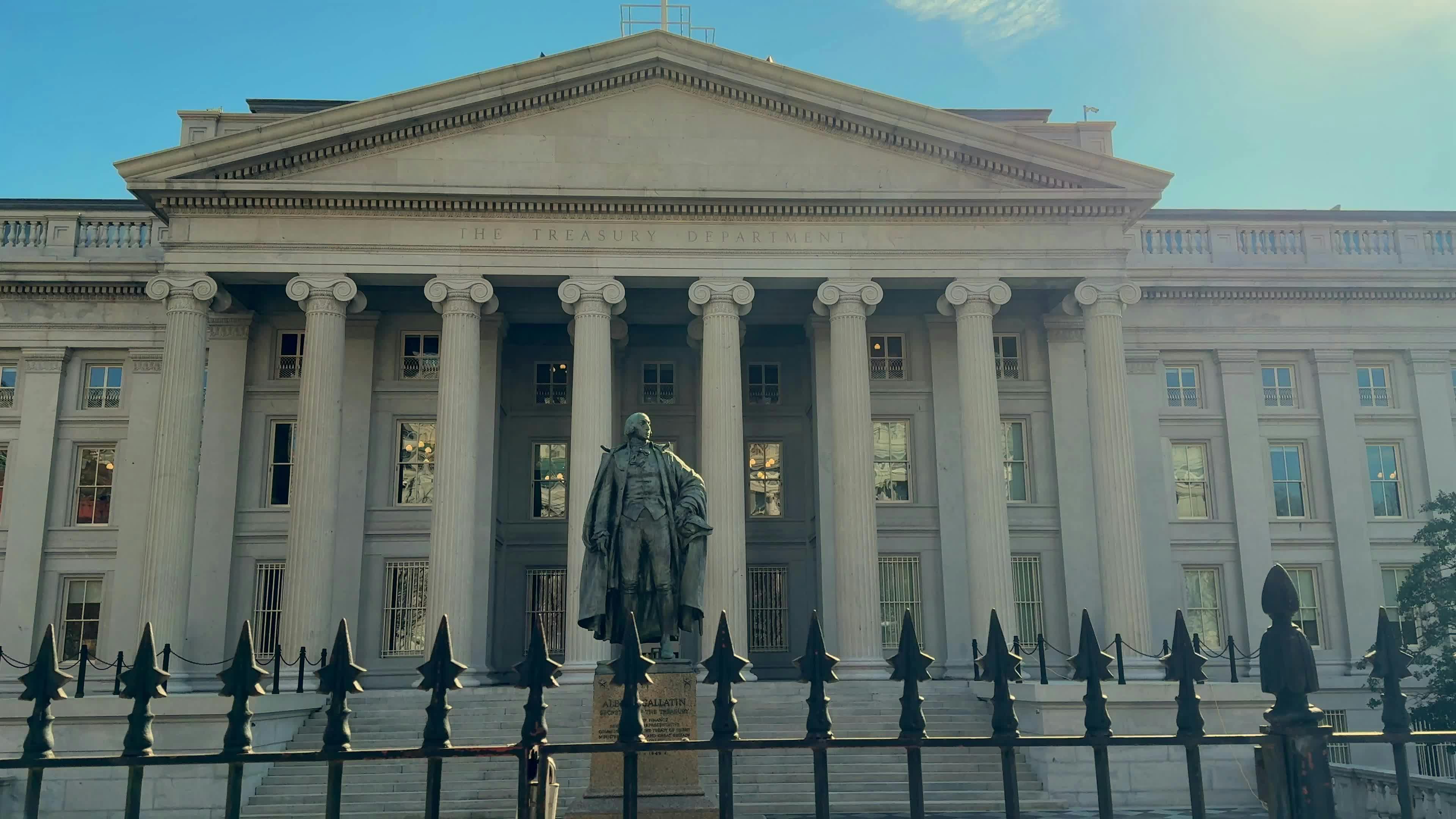 Departamento Del Tesoro De Estados Unidos En Washington Dc · Vídeo de ...