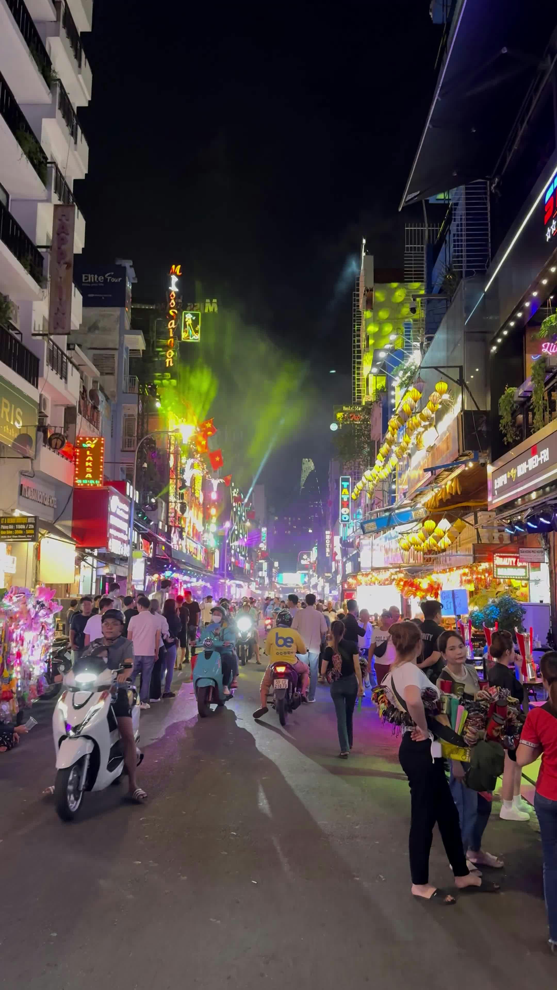 Bustling Nightlife in Ho Chi Minh City Free Stock Video Footage, Royalty-Free 4K & HD Video Clip