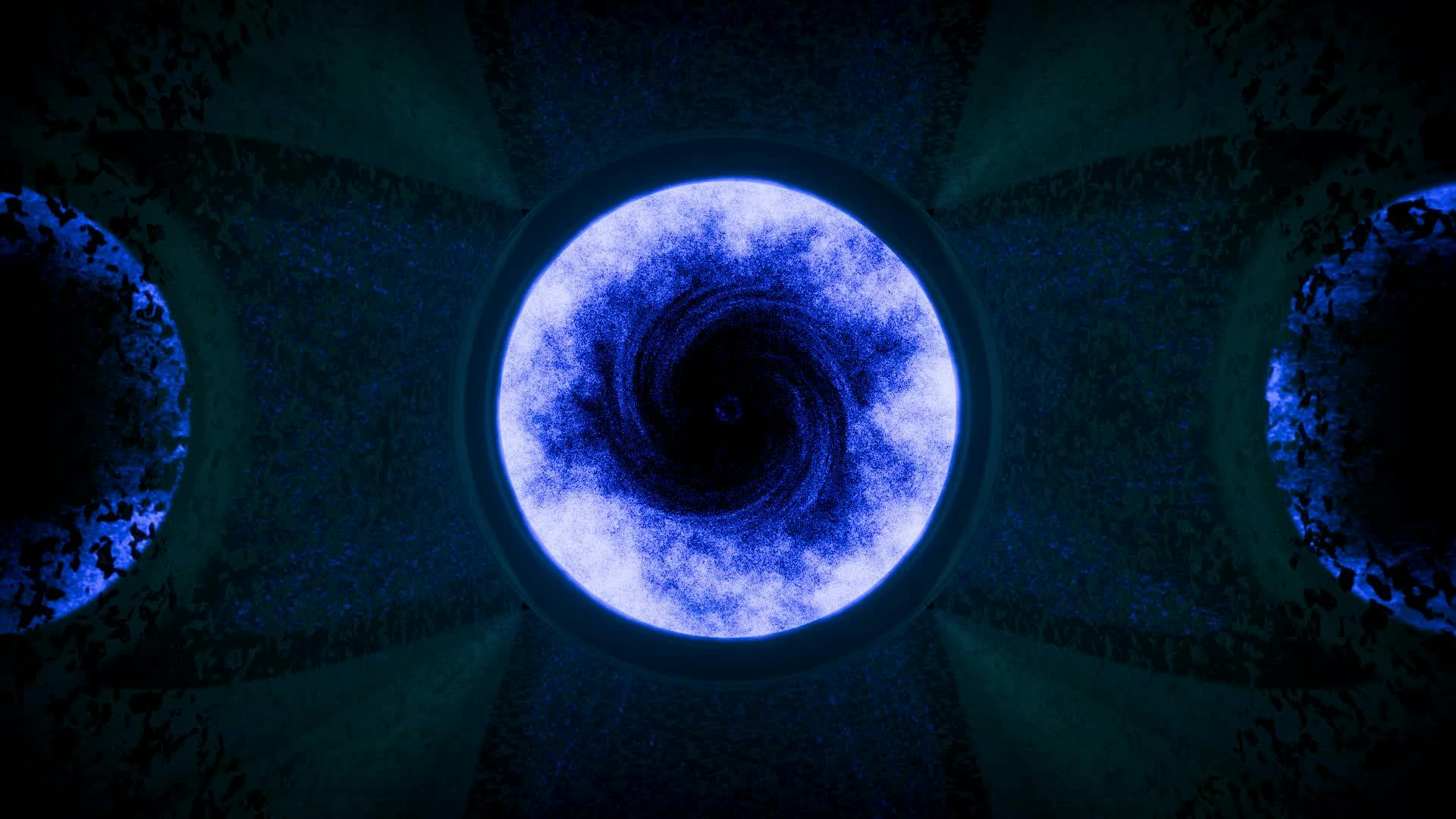 Abstract Cosmic Vortex in Blue Hues Free Stock Video Footage, Royalty ...
