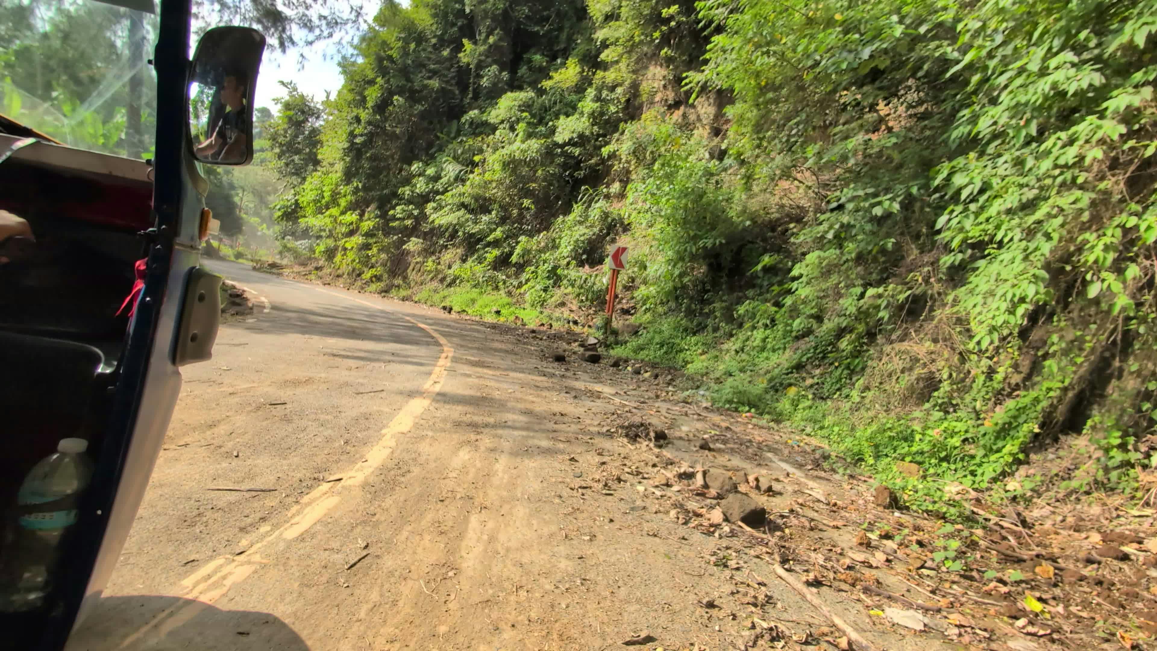 Scenic Drive Through Mountain Road in Philippines Free Stock Video ...