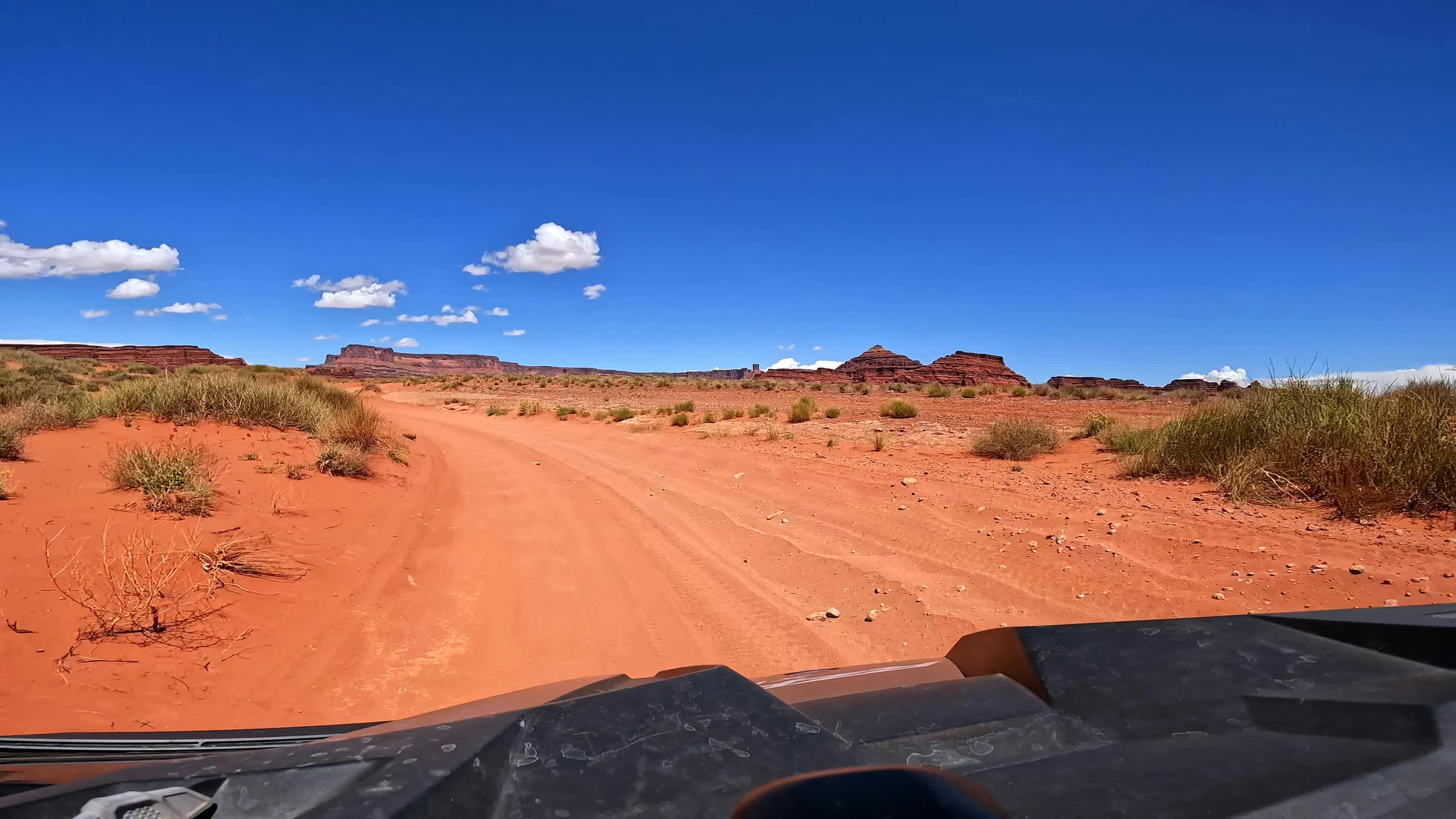 Vehicle Traveling Across The Desert Land Free Stock Video Footage ...