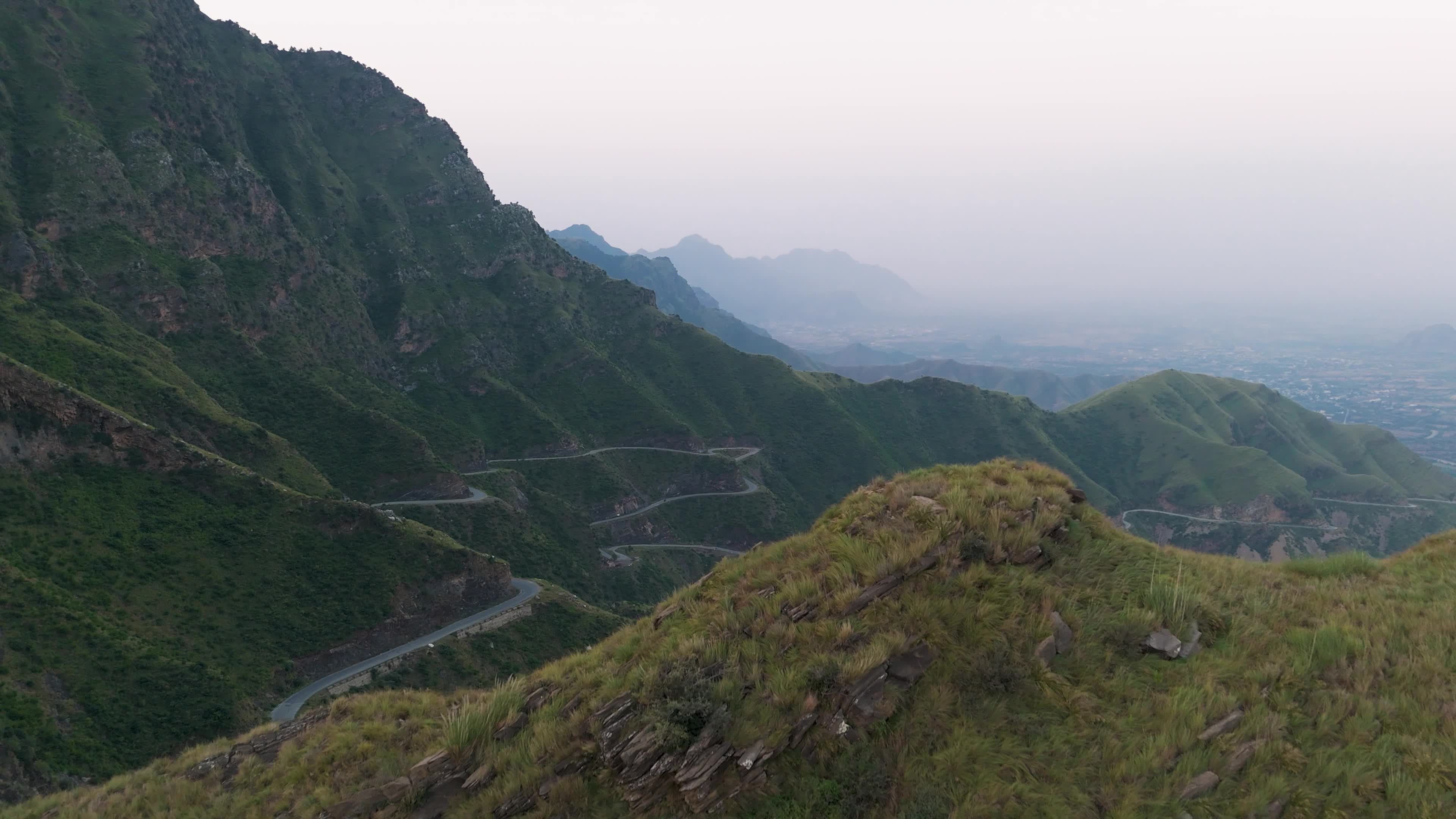 Scenic Drone View of Serpentine Mountain Roads Free Stock Video Footage ...