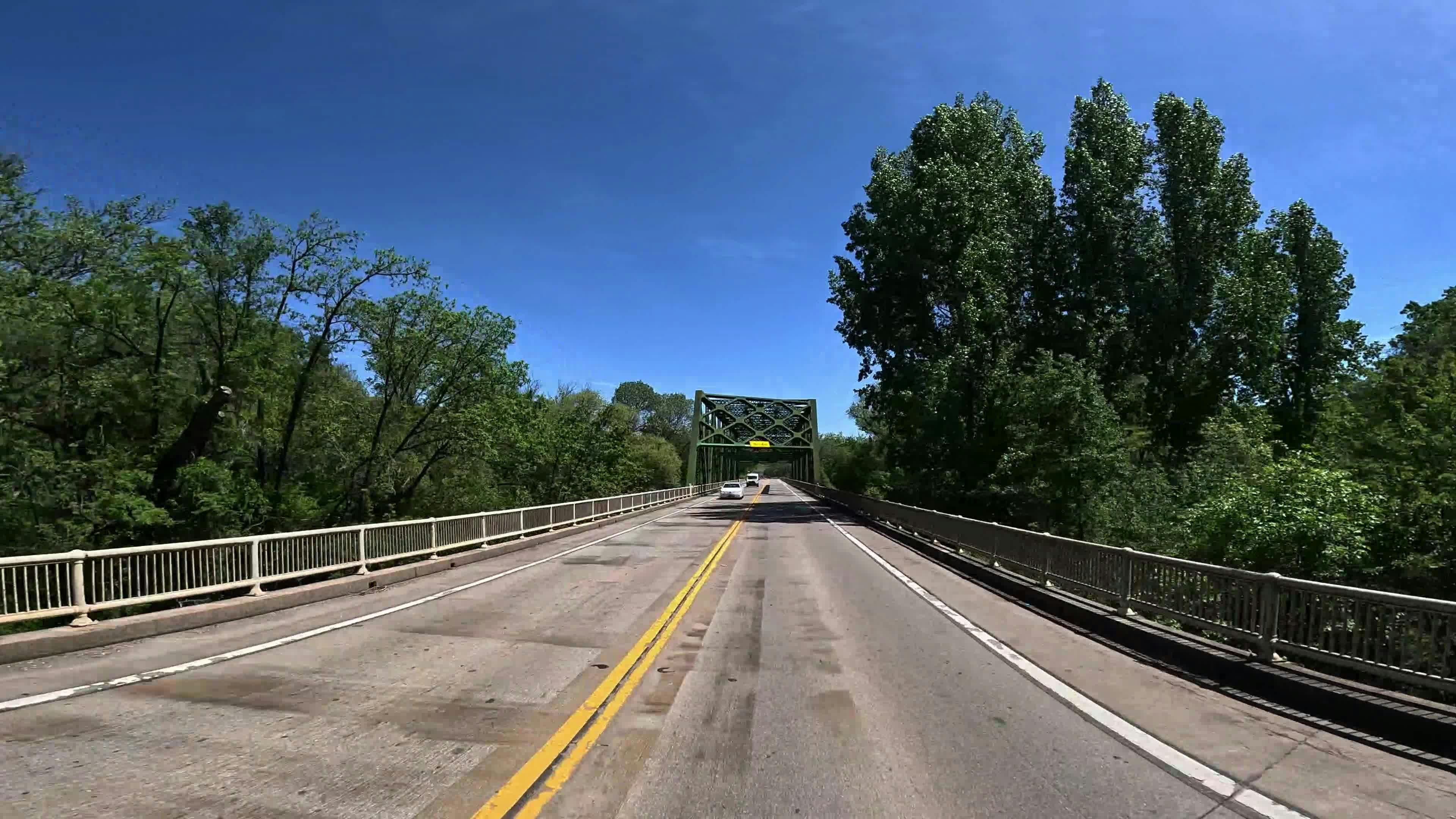Scenic Drive Over Steel Truss Bridge Free Stock Video Footage, Royalty ...