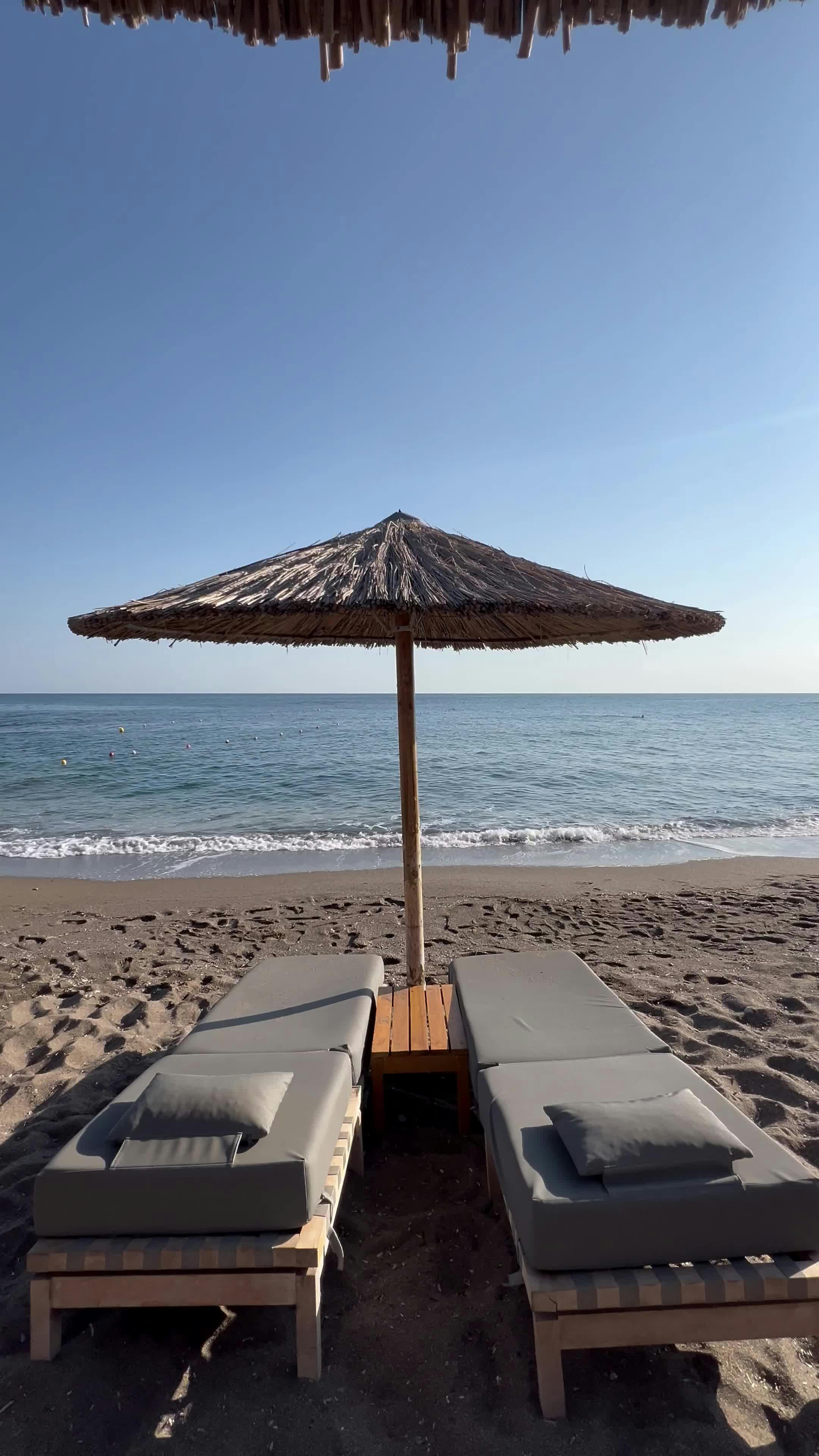 Relaxing Beachfront View of Crete Coastline Free Stock Video Footage ...