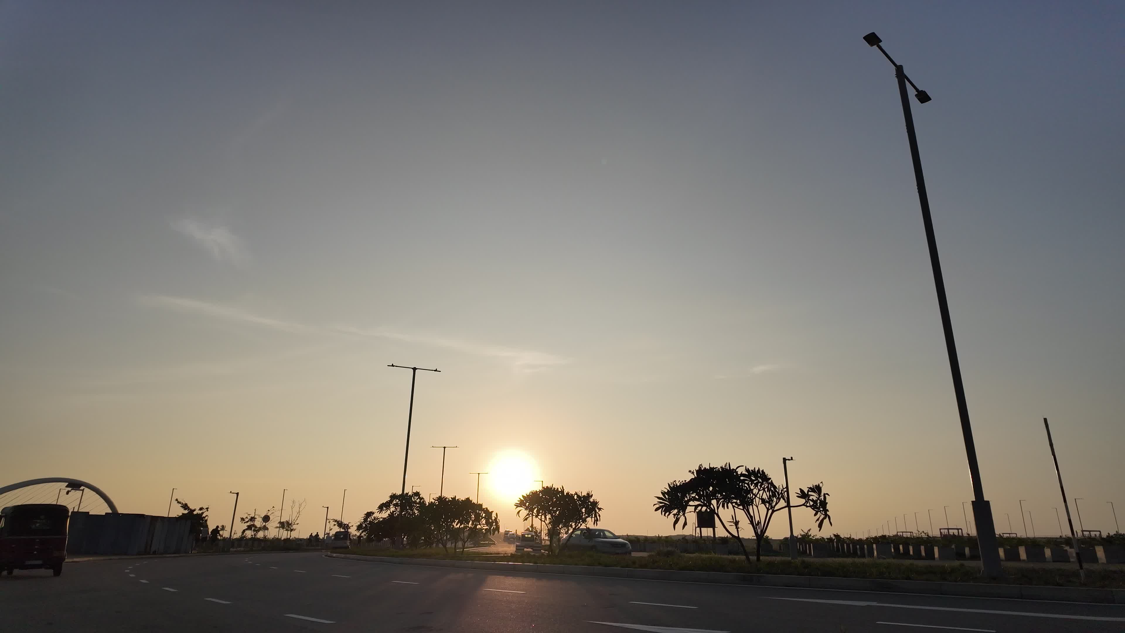 Serene Sunset Drive in Colombo Port City Free Stock Video Footage ...