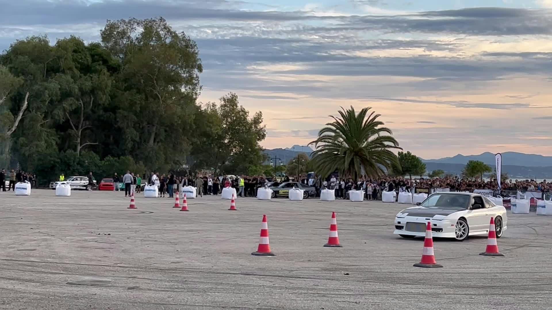 Exciting Drift Car Racing Event at Sunset Free Stock Video Footage ...