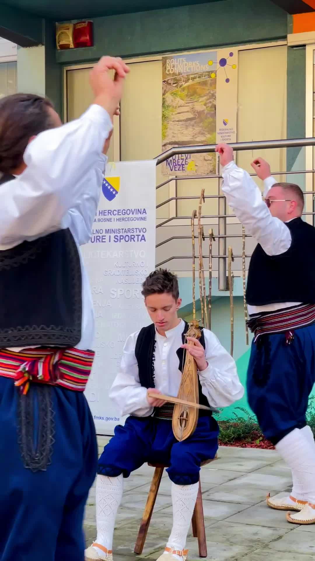 Traditional Bosnian Dance and Music Performance Free Stock Video ...