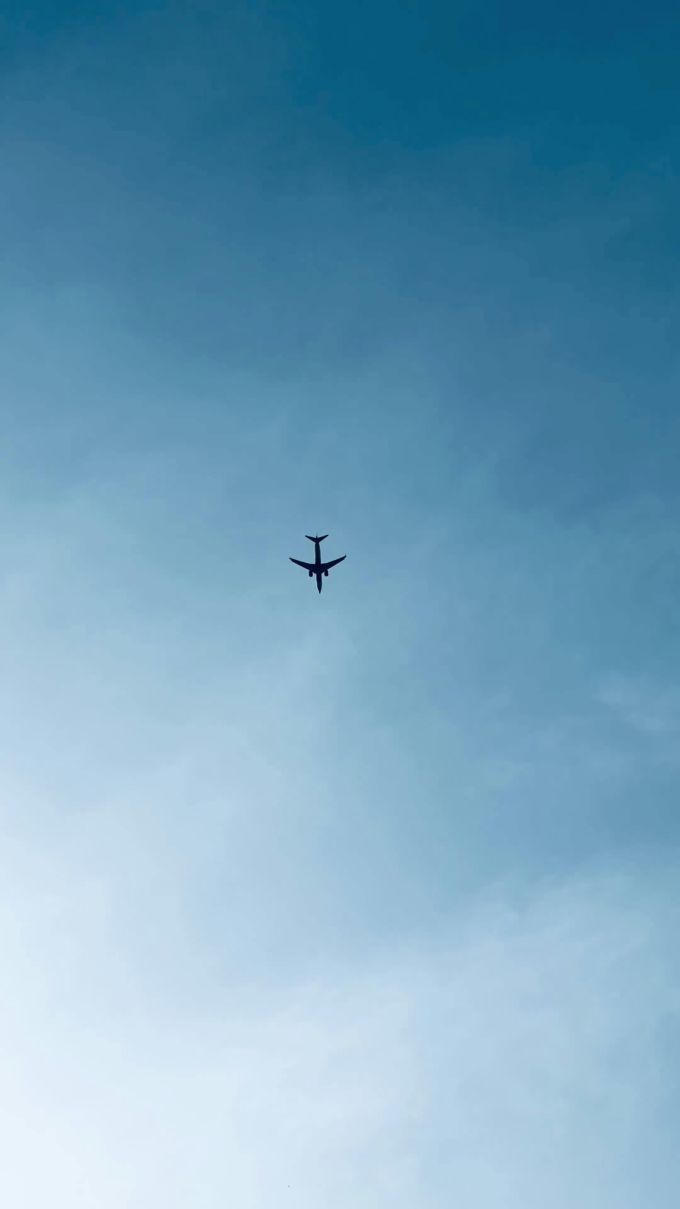 High Altitude Airplane in Blue Sky Free Stock Video Footage, Royalty ...