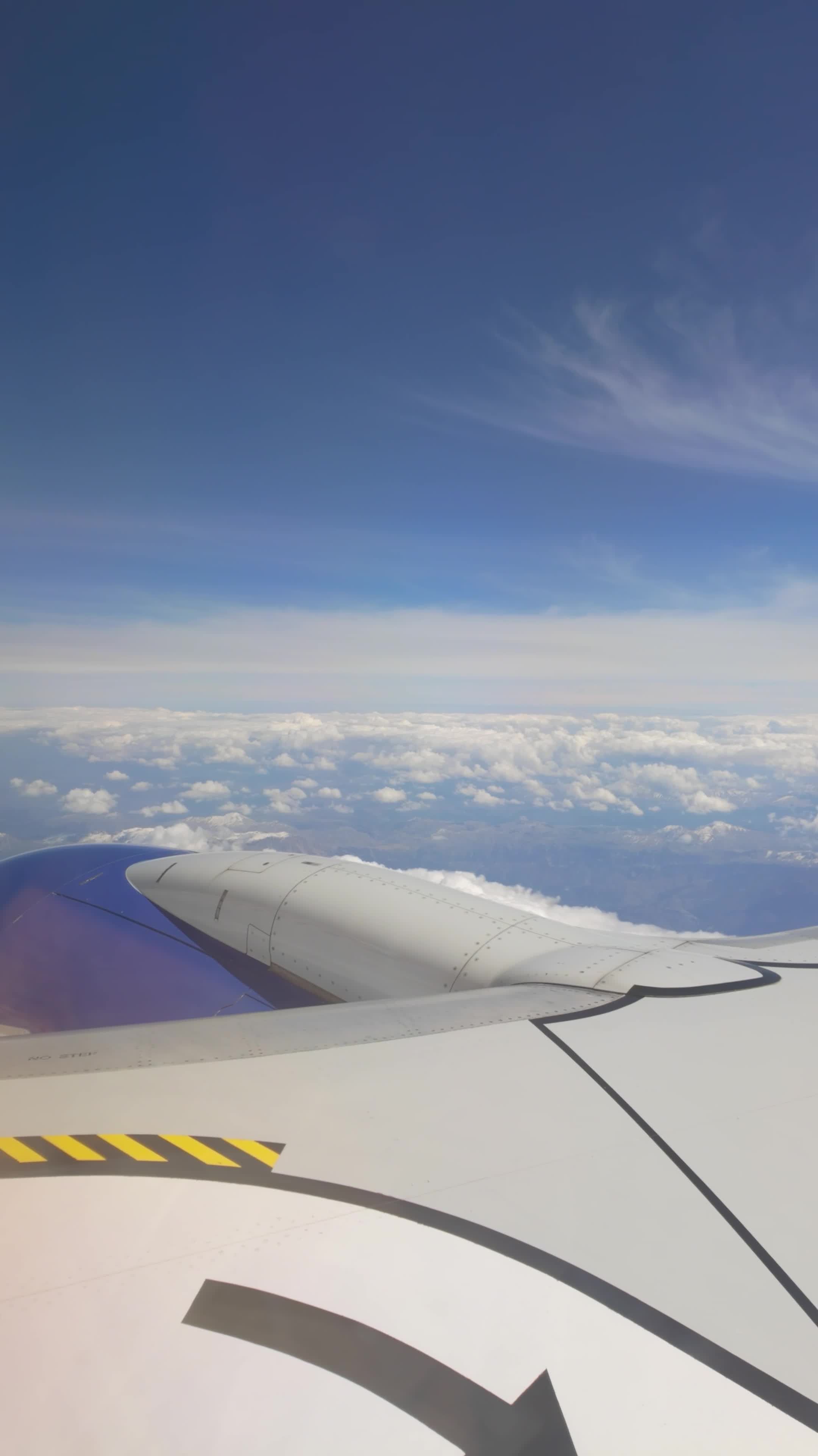 Aerial View of Scenic Mountain Range from Plane Free Stock Video ...