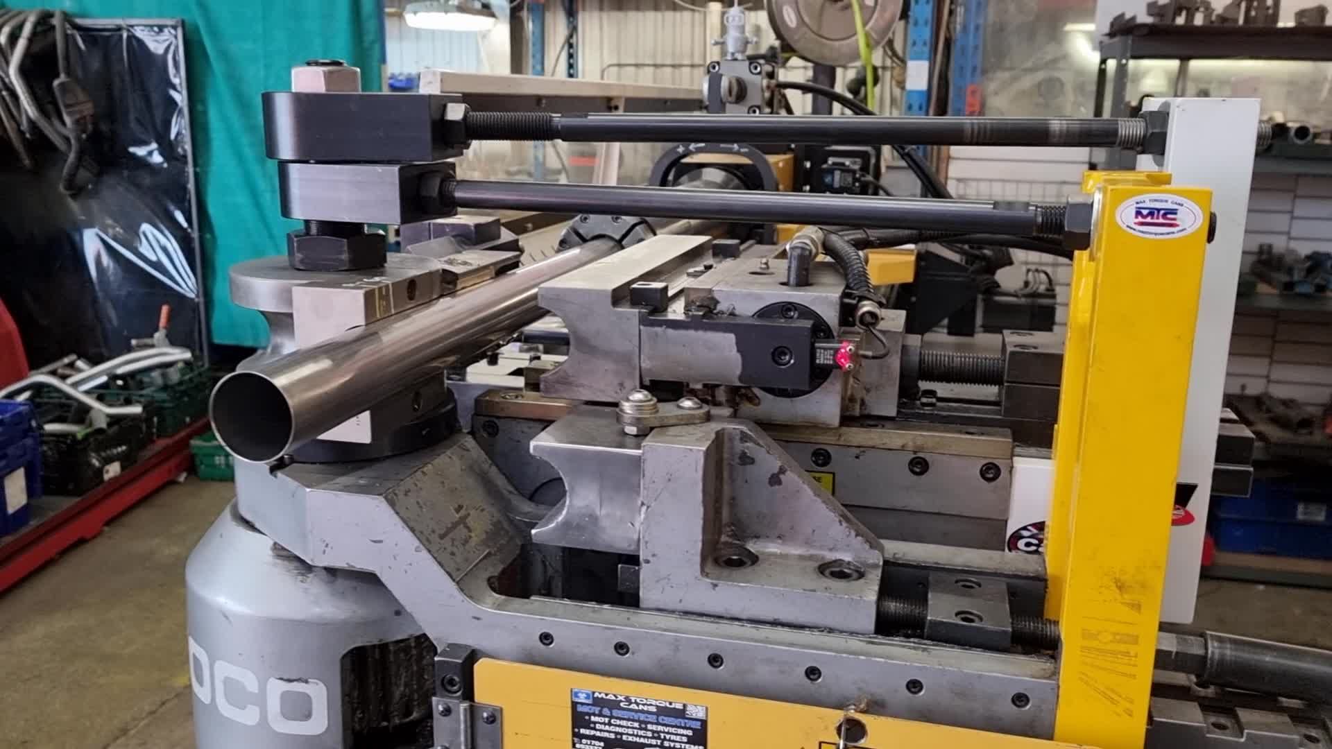 Industrial Metal Pipe Bending Process Free Stock Video Footage, Royalty ...