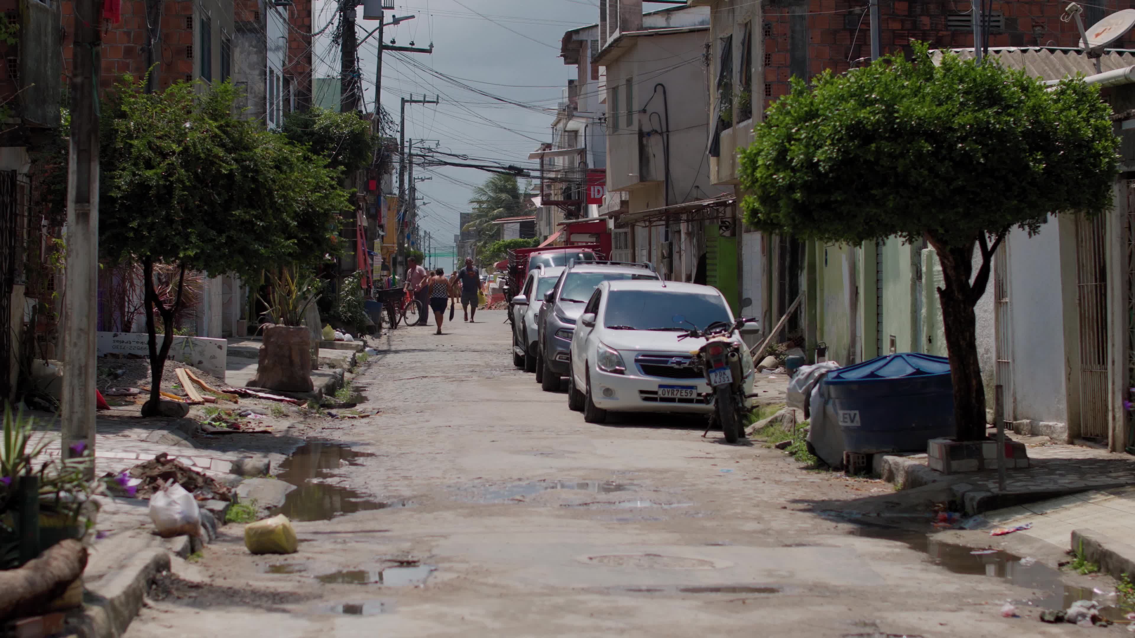Urban Street Life in a Bustling Neighborhood Free Stock Video Footage ...