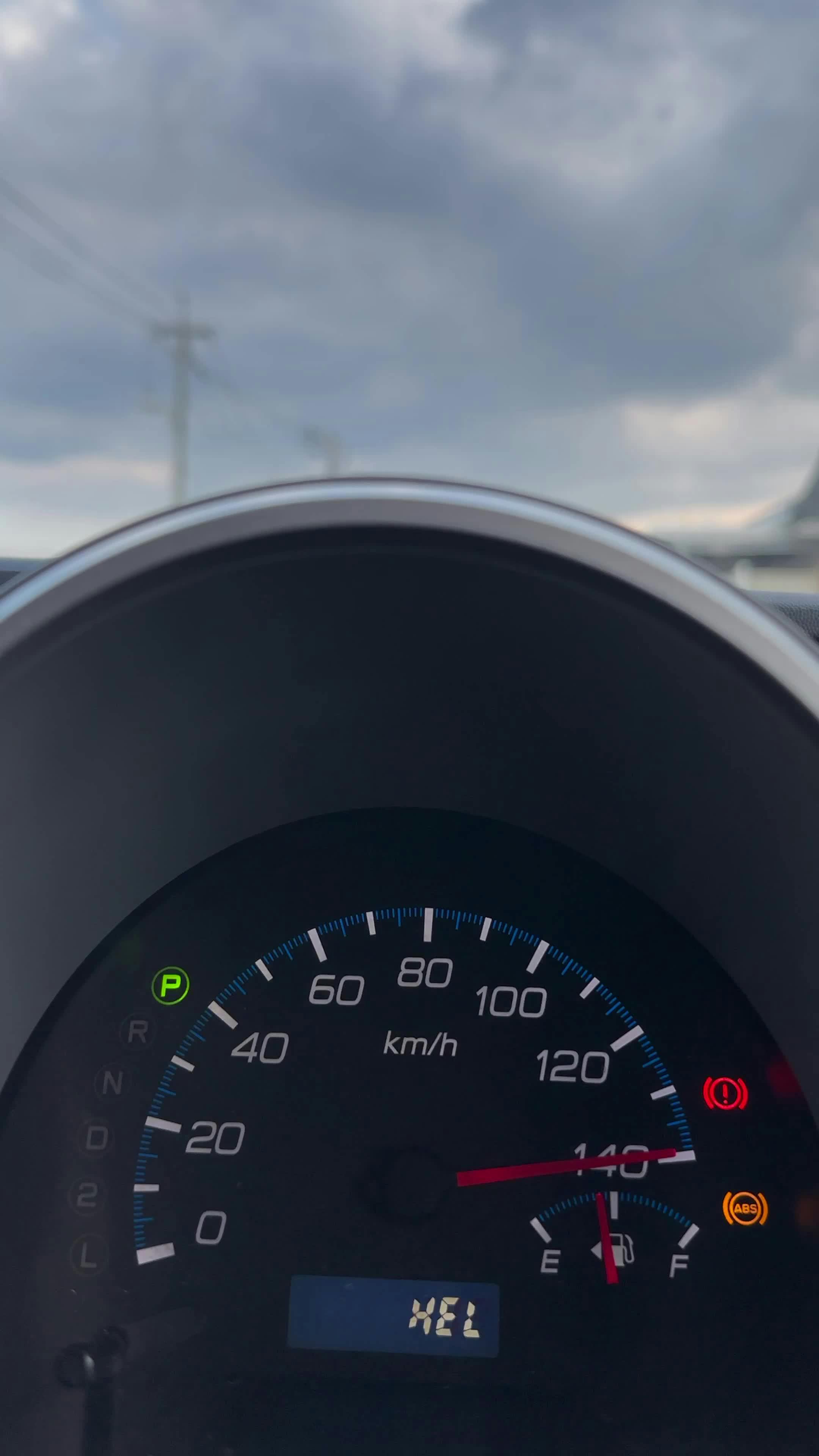 Car Dashboard Speedometer with Cloudy Sky View Free Stock Video Footage ...