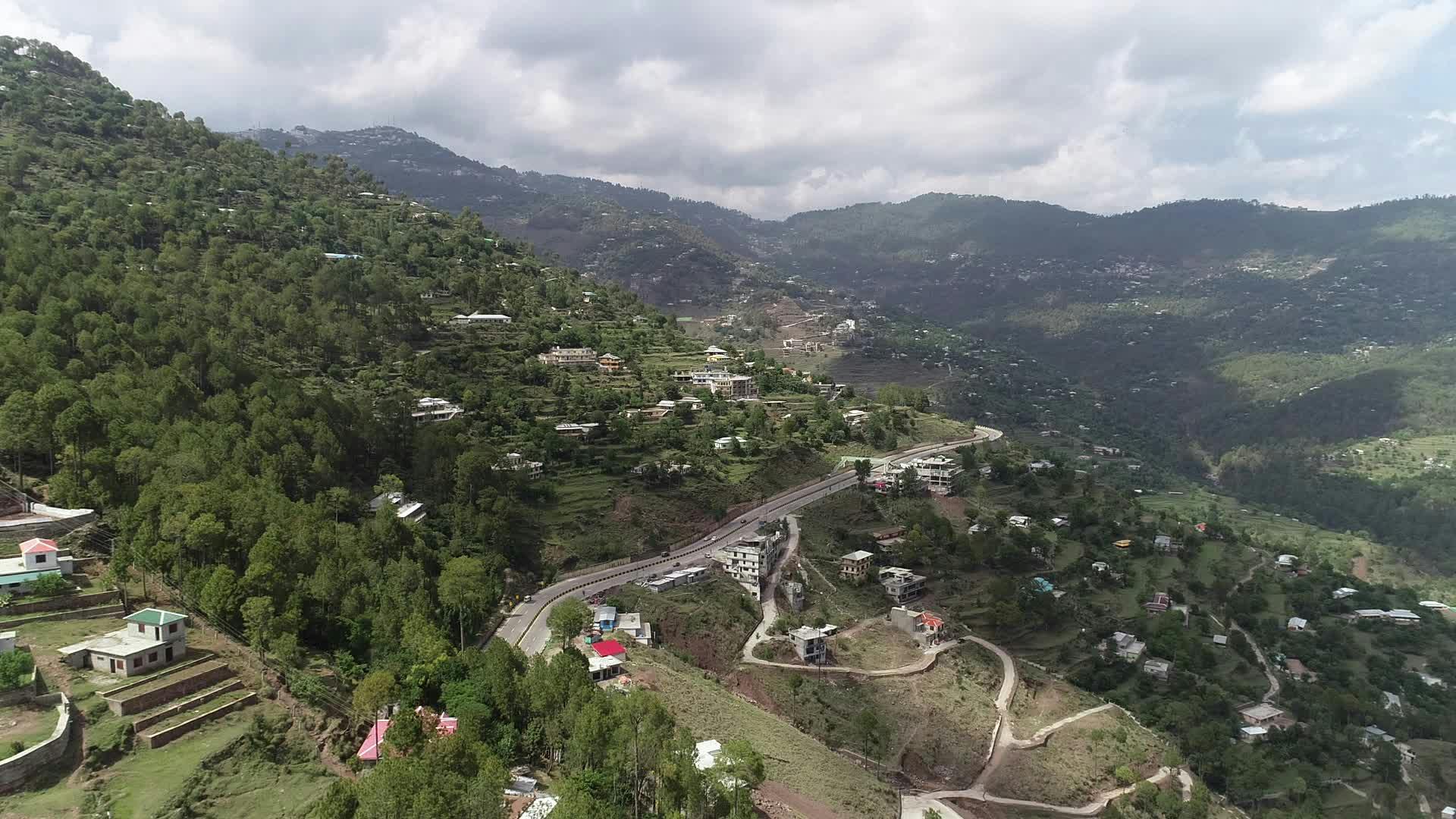 Scenic Aerial View of Murree Hills Pakistan Free Stock Video Footage ...