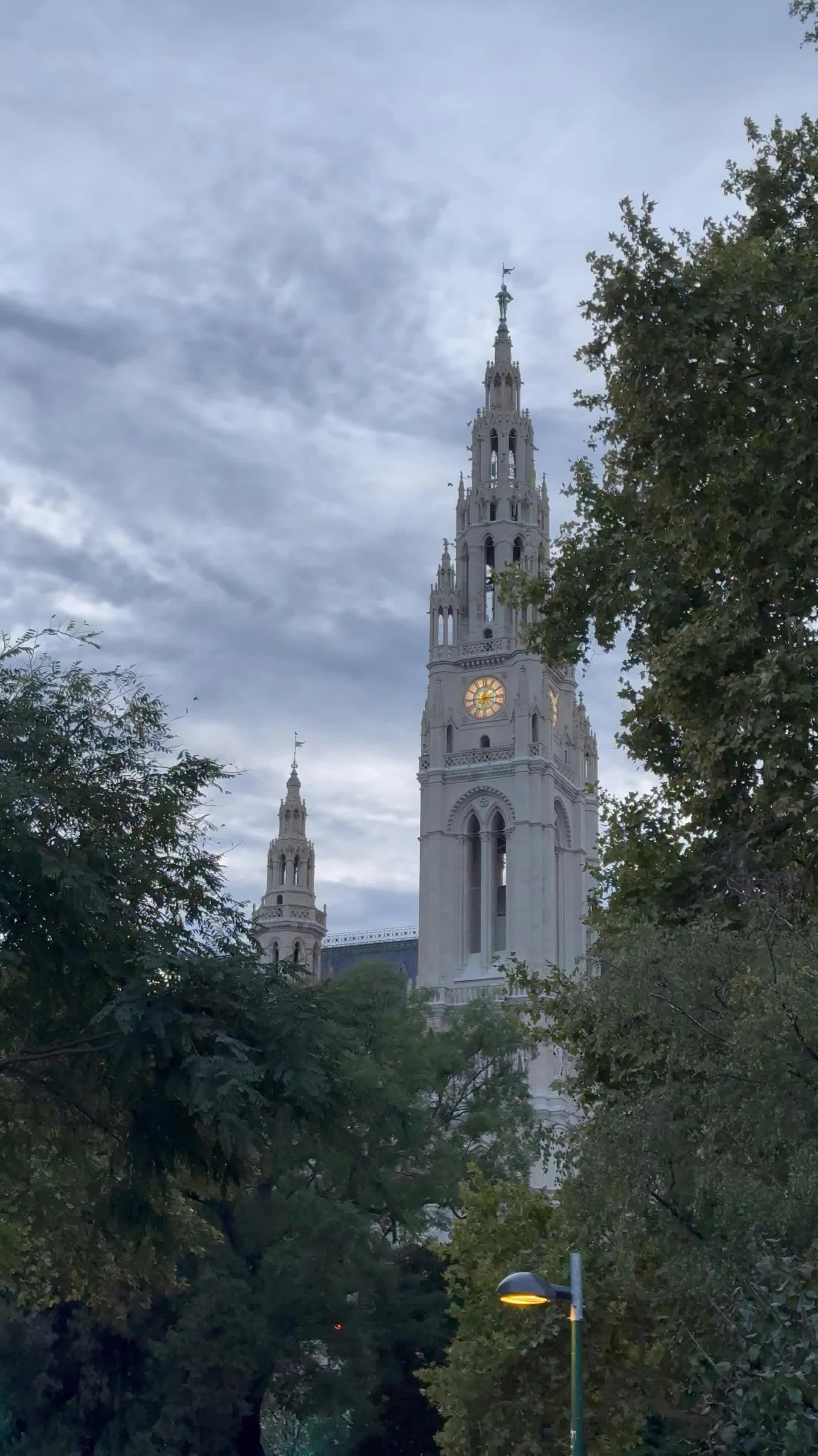 Stunning View of Vienna's Historic City Hall Free Stock Video Footage ...