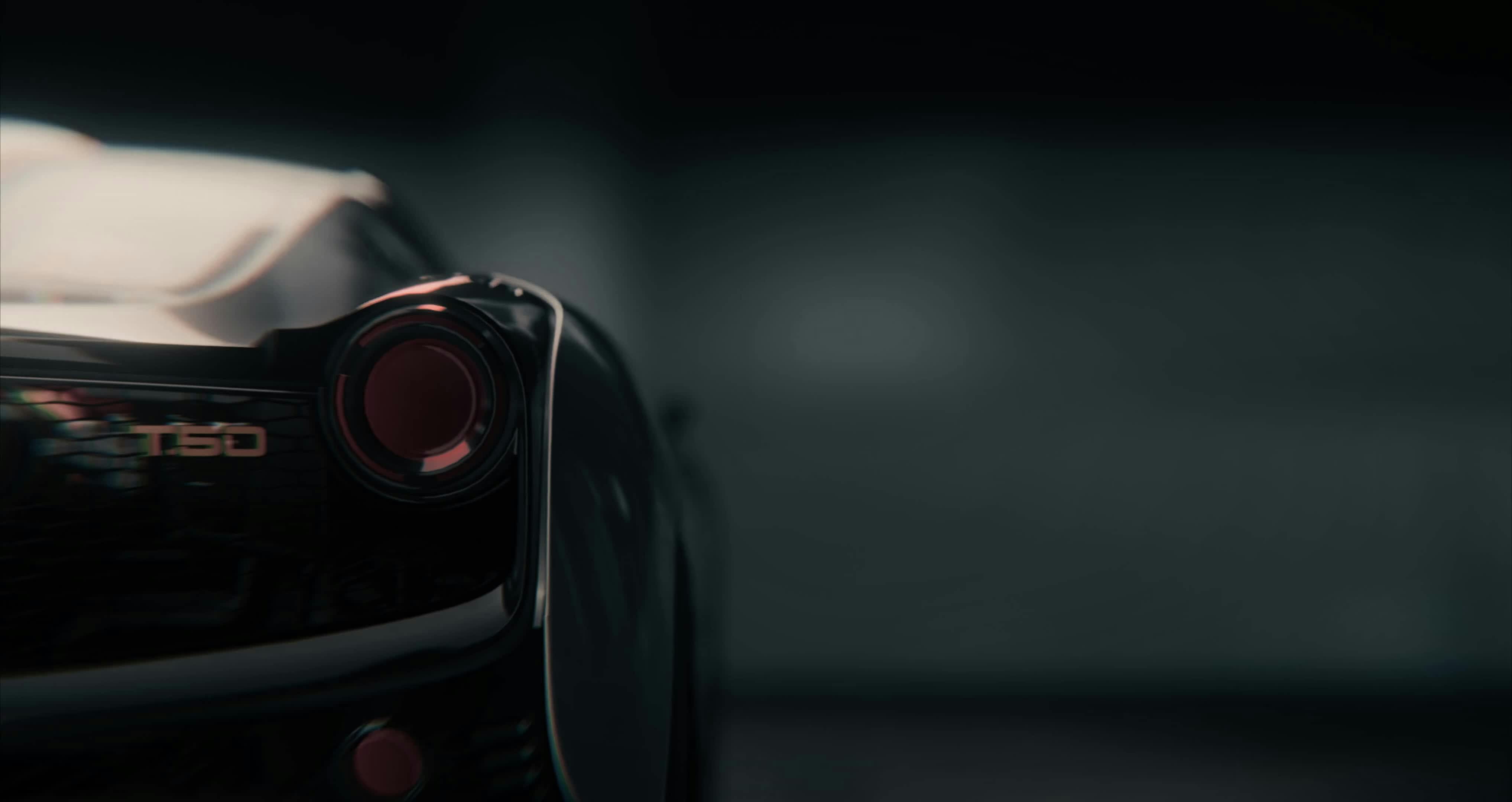 Sleek Luxury Car Rear Profile in Dark Setting Free Stock Video Footage ...