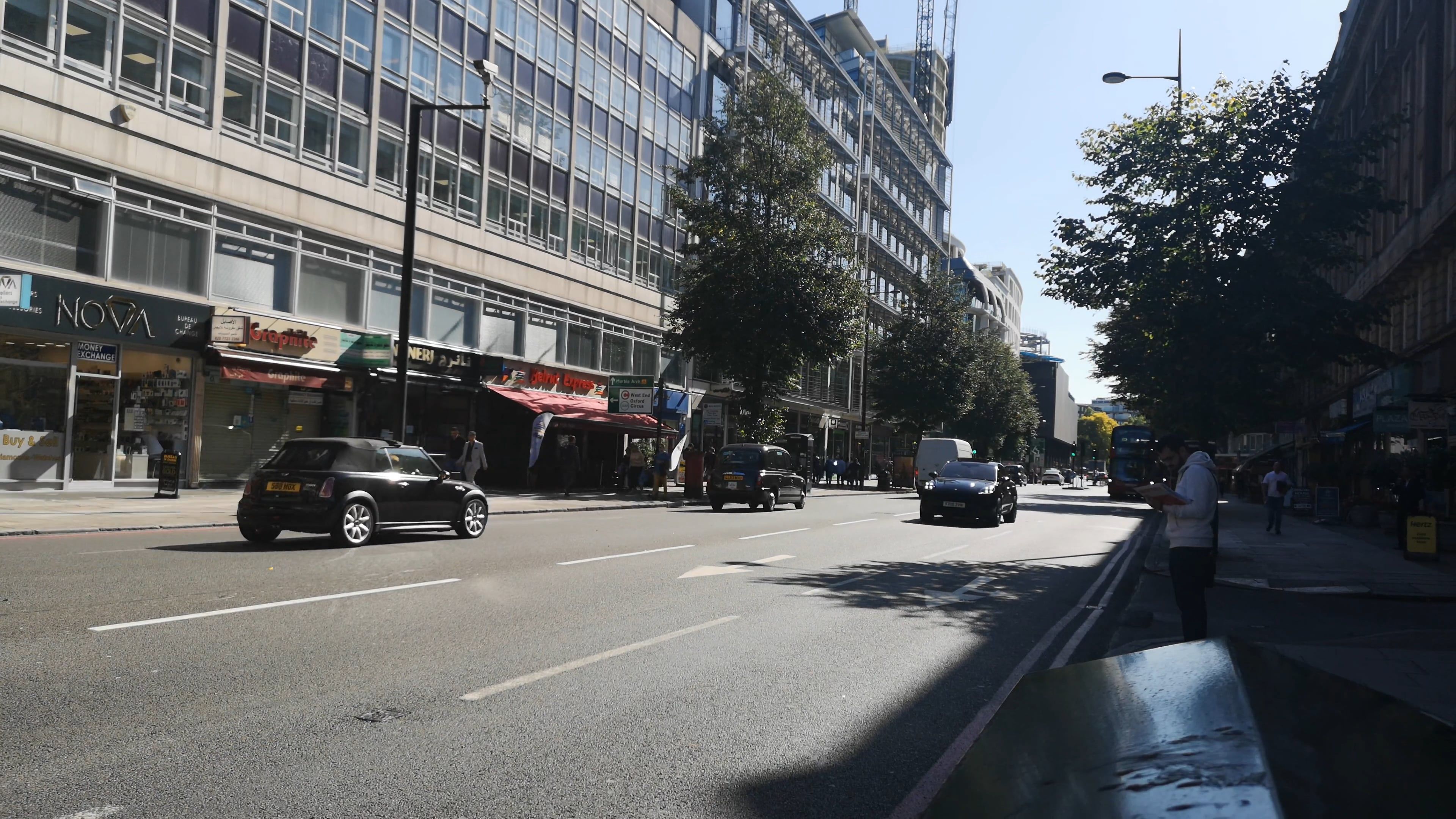 A Busy Two Way Street In London At Daytime Free Stock Video Footage ...