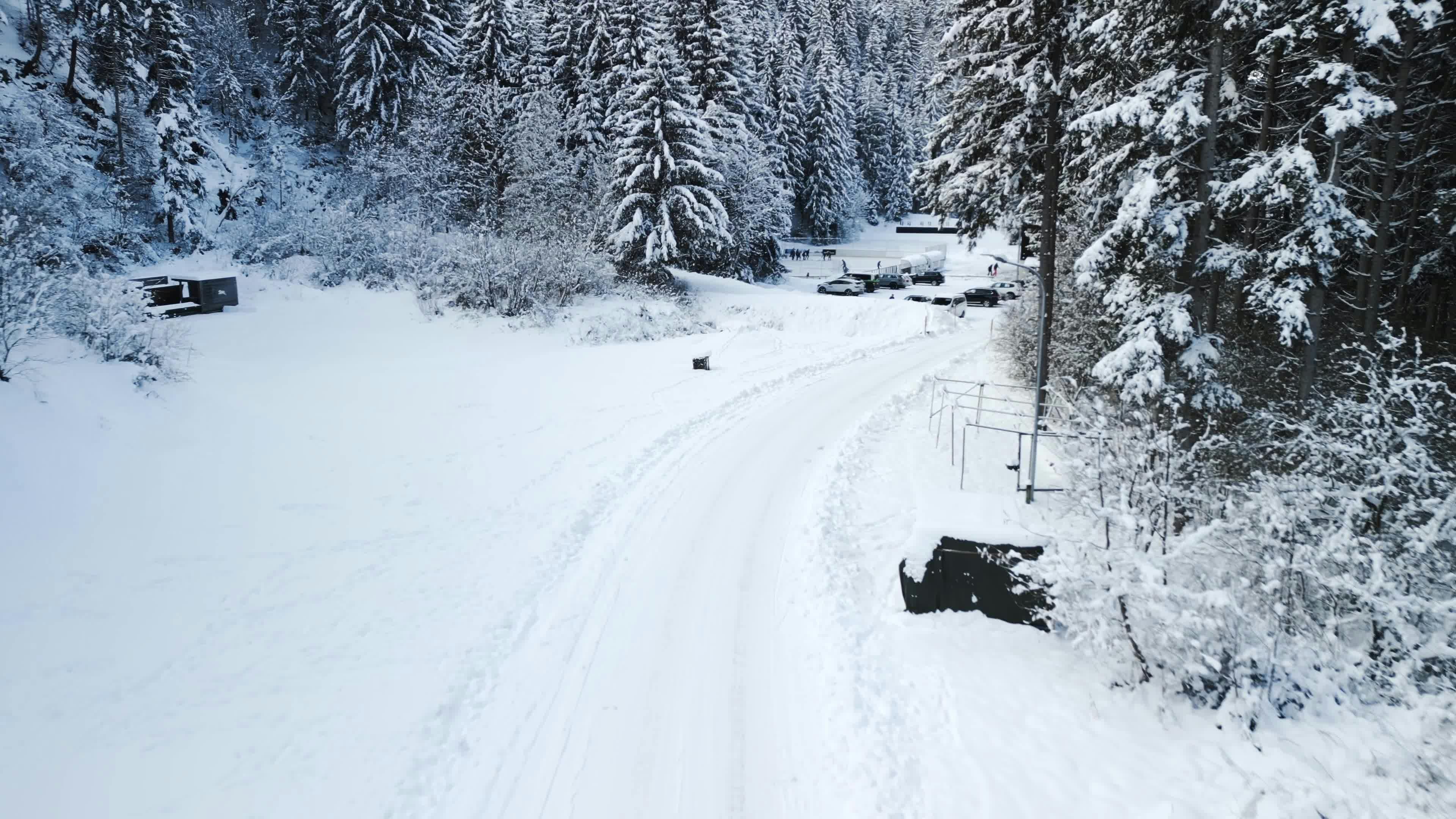 Cozy Cabin in a Winter Wonderland Landscape Free Stock Video Footage ...