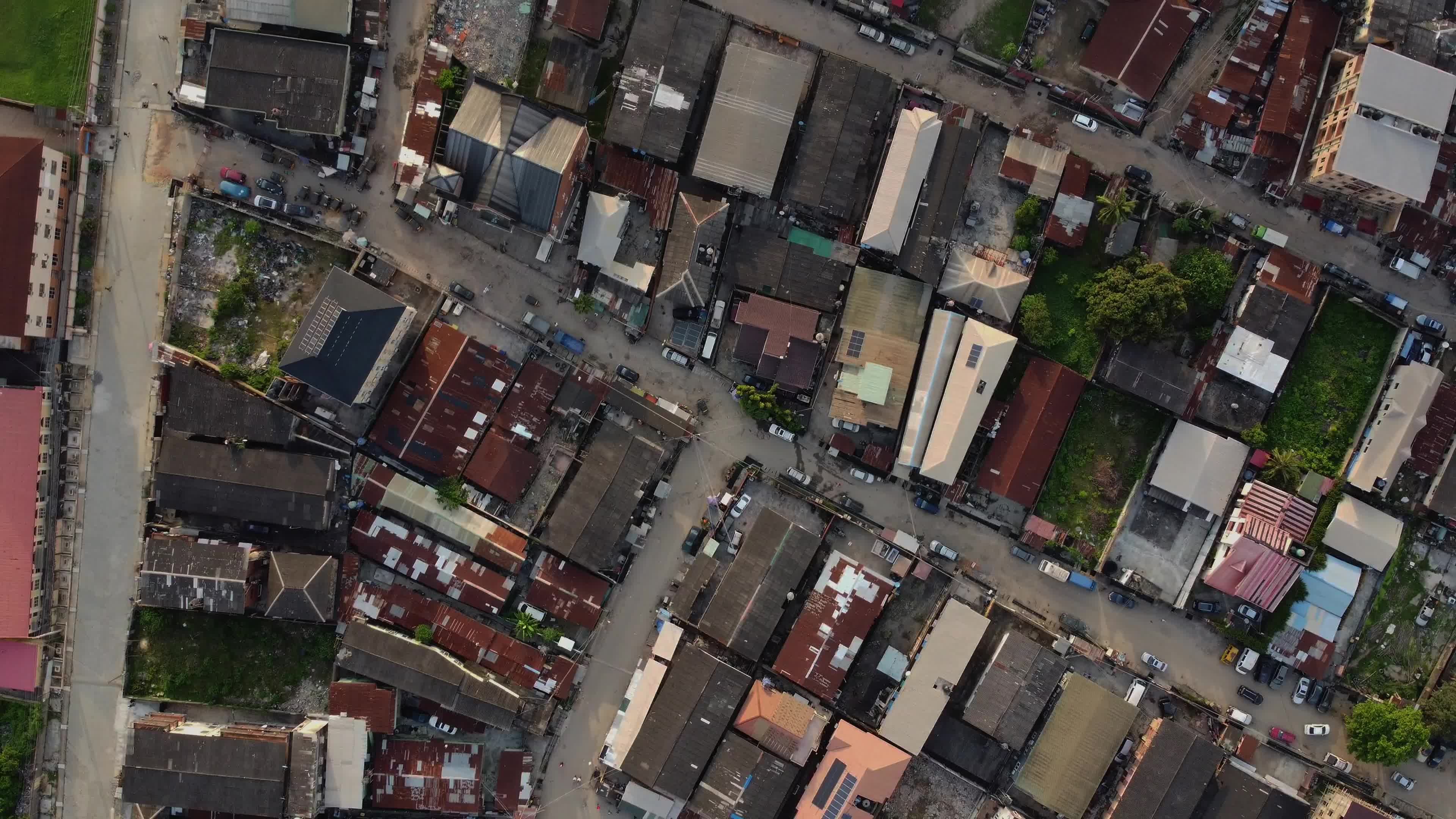 Aerial View of Lagos Urban Landscape Free Stock Video Footage, Royalty ...