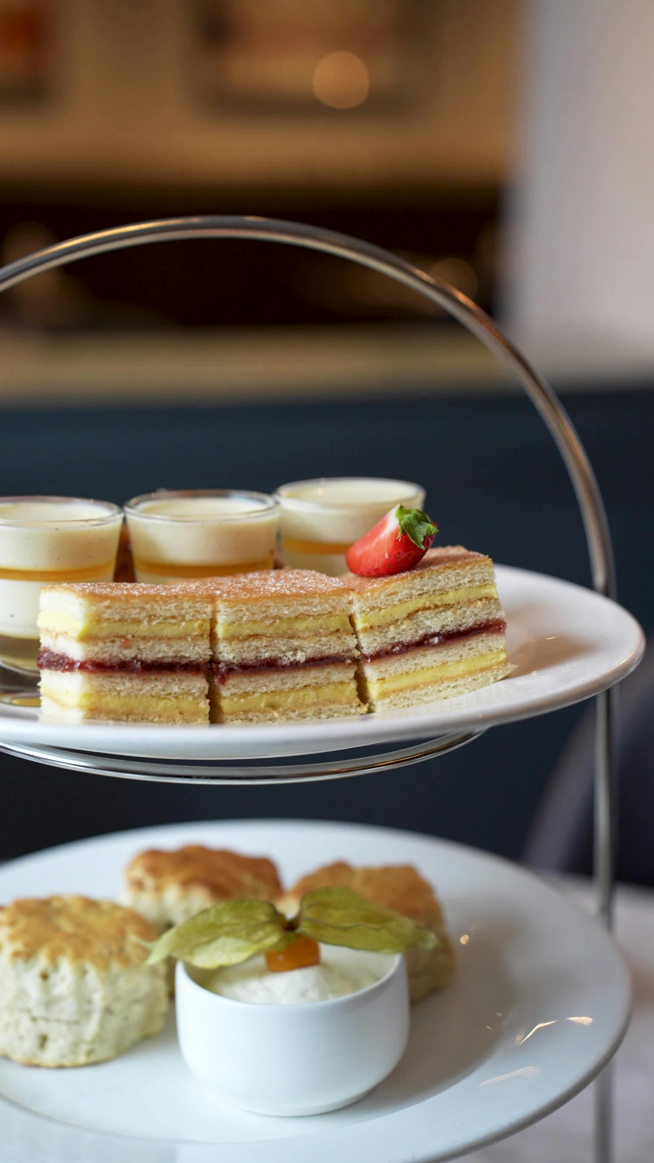 Elegant High Tea Display with Pastries Free Stock Video Footage ...