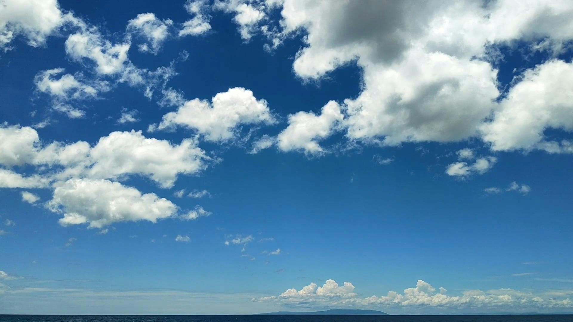 A Scenic View Of The Horizon Where The Sea Meets The Sky · Free Stock Video