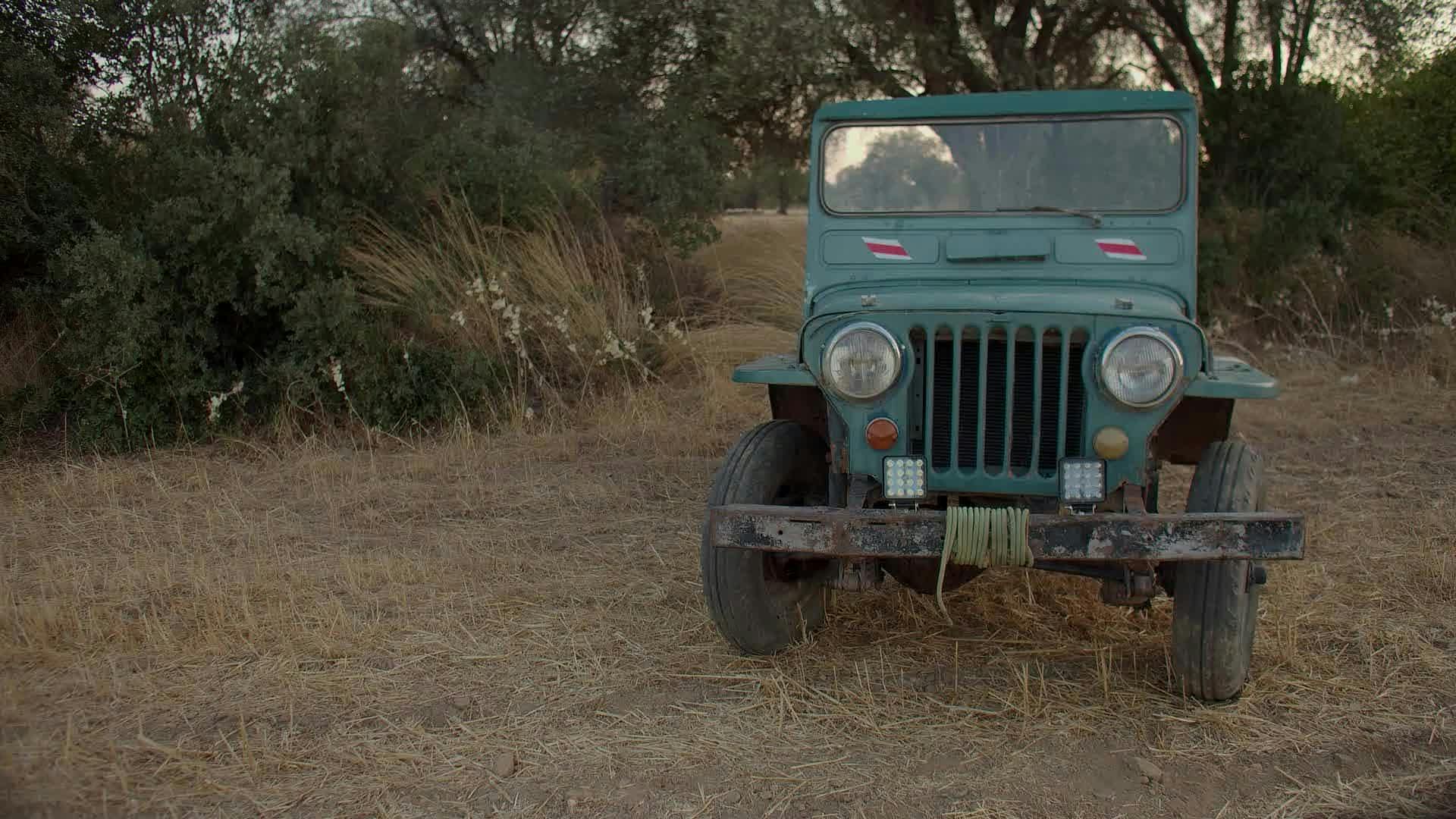 Rustic Abandoned Jeep in Rural Setting Free Stock Video Footage ...