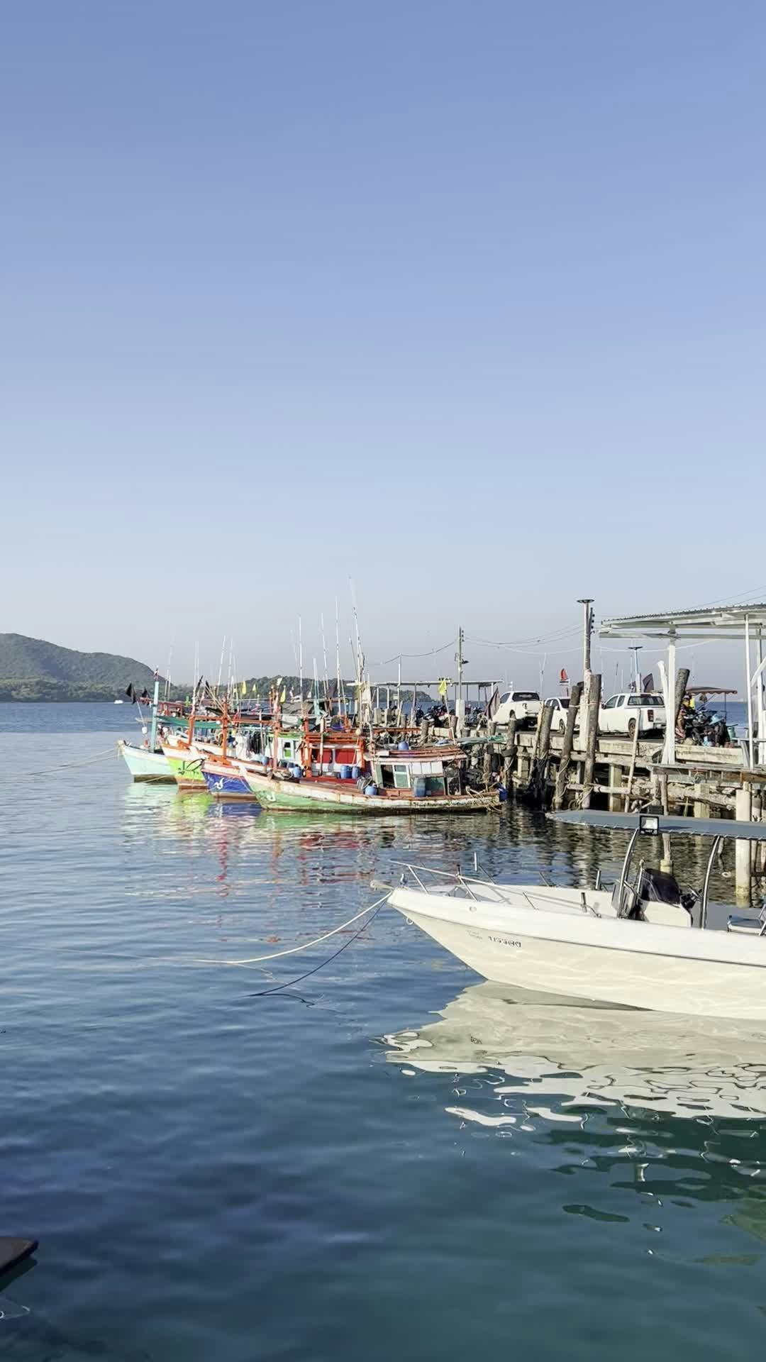 Scenic Mediterranean Seaside Boat Dock Free Stock Video Footage ...