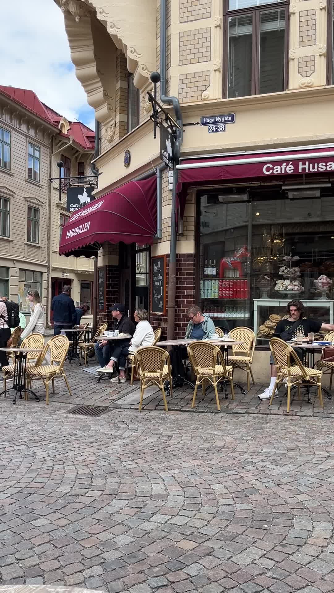 Charming Cafe Scene in Gothenburg, Sweden Free Stock Video Footage ...
