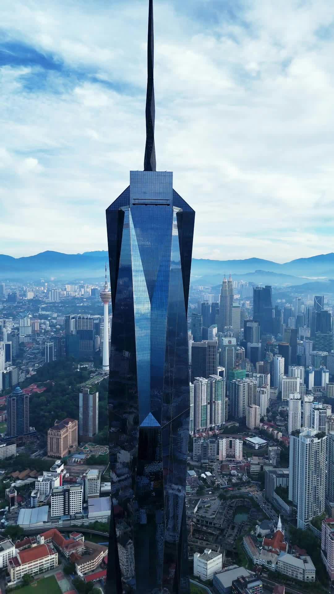 Majestic Skyscraper Over Cityscape Free Stock Video Footage, Royalty ...